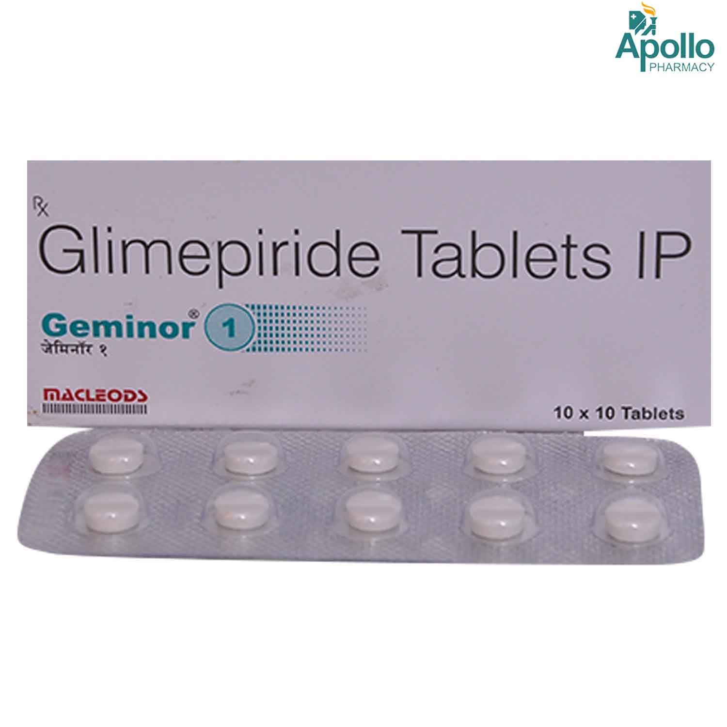 Geminor 1 Tablet 10's Price, Uses, Side Effects, Composition - Apollo ...