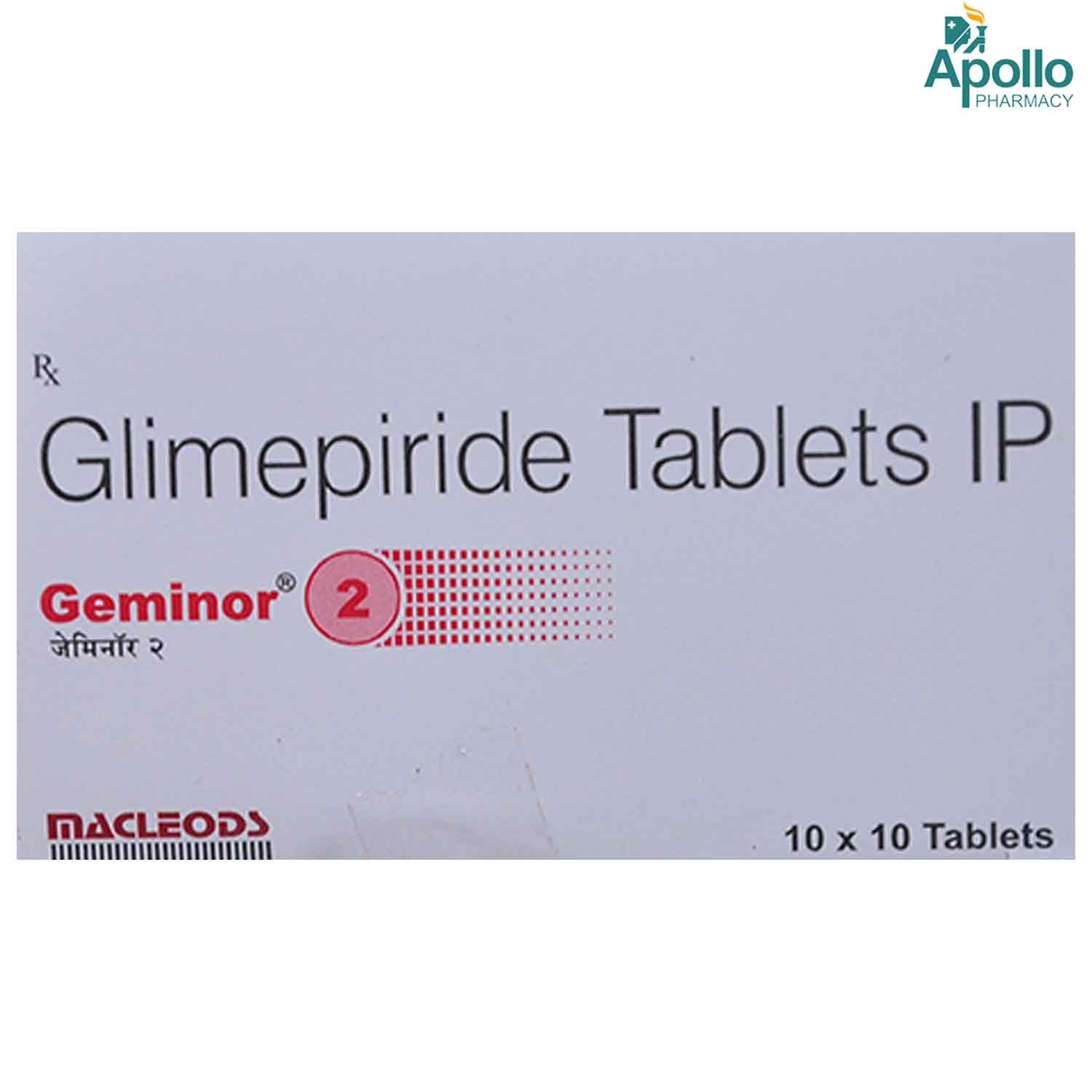 GEMINOR 2MG TABLET Price, Uses, Side Effects, Composition - Apollo Pharmacy