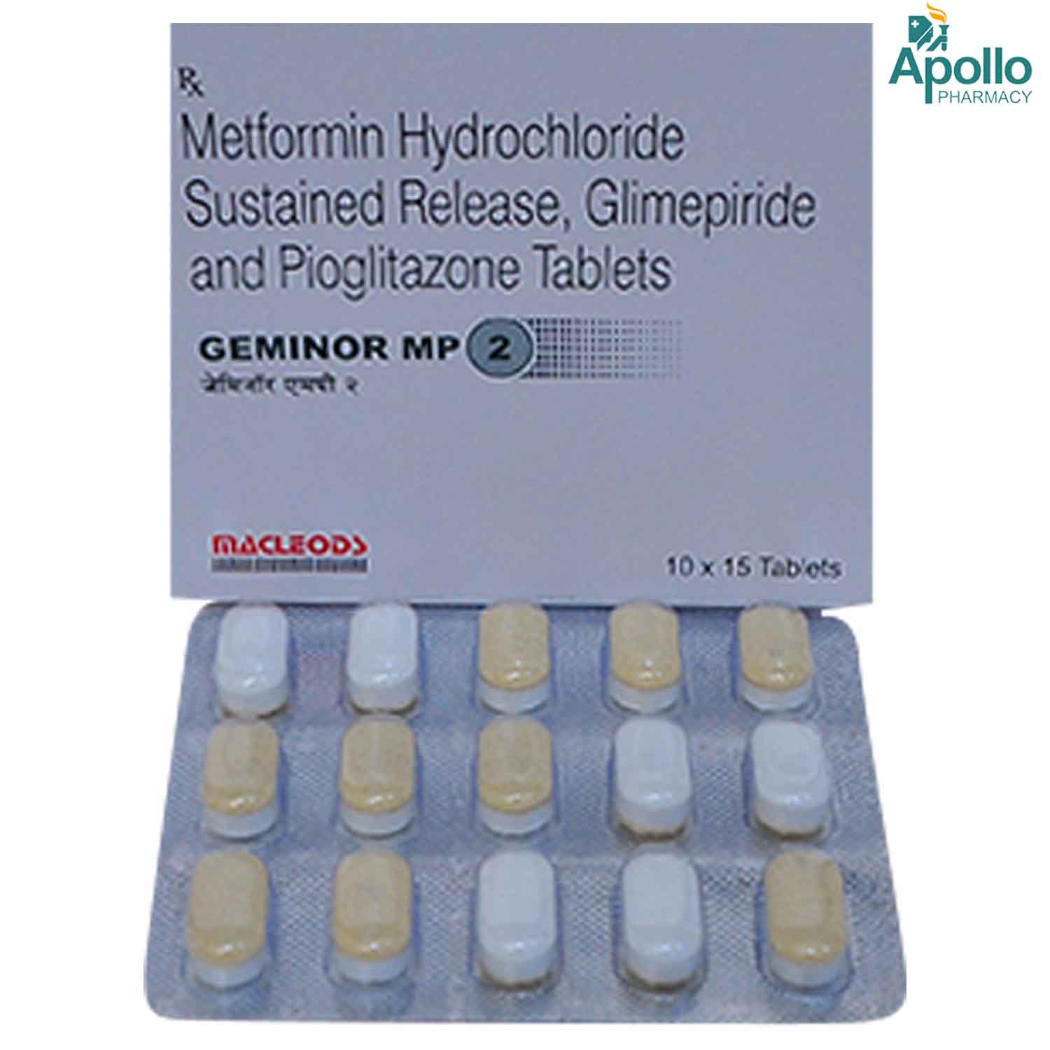Geminor MP 2 Tablet 15's Price, Uses, Side Effects, Composition ...