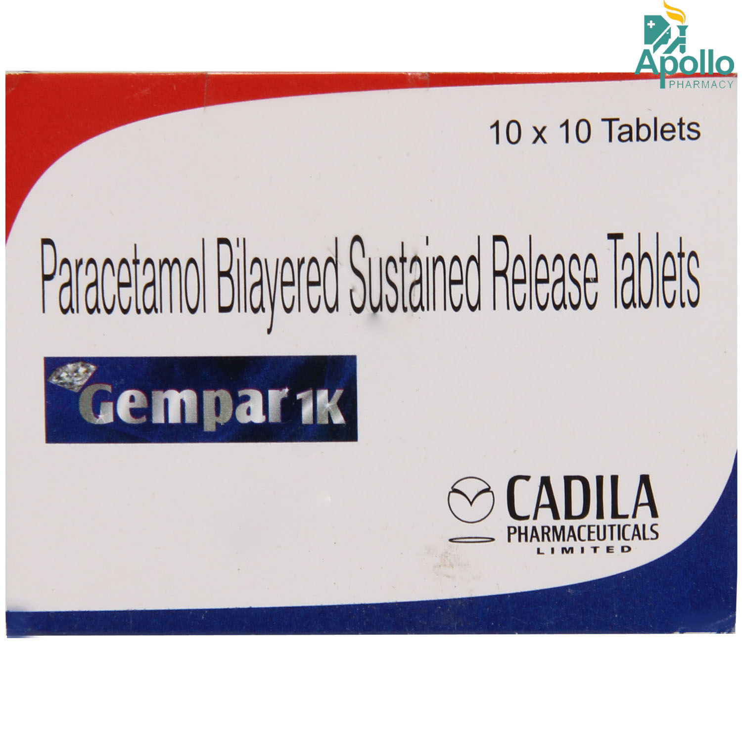 Gempar 1K Tablet 10's Price, Uses, Side Effects, Composition - Apollo Pharmacy