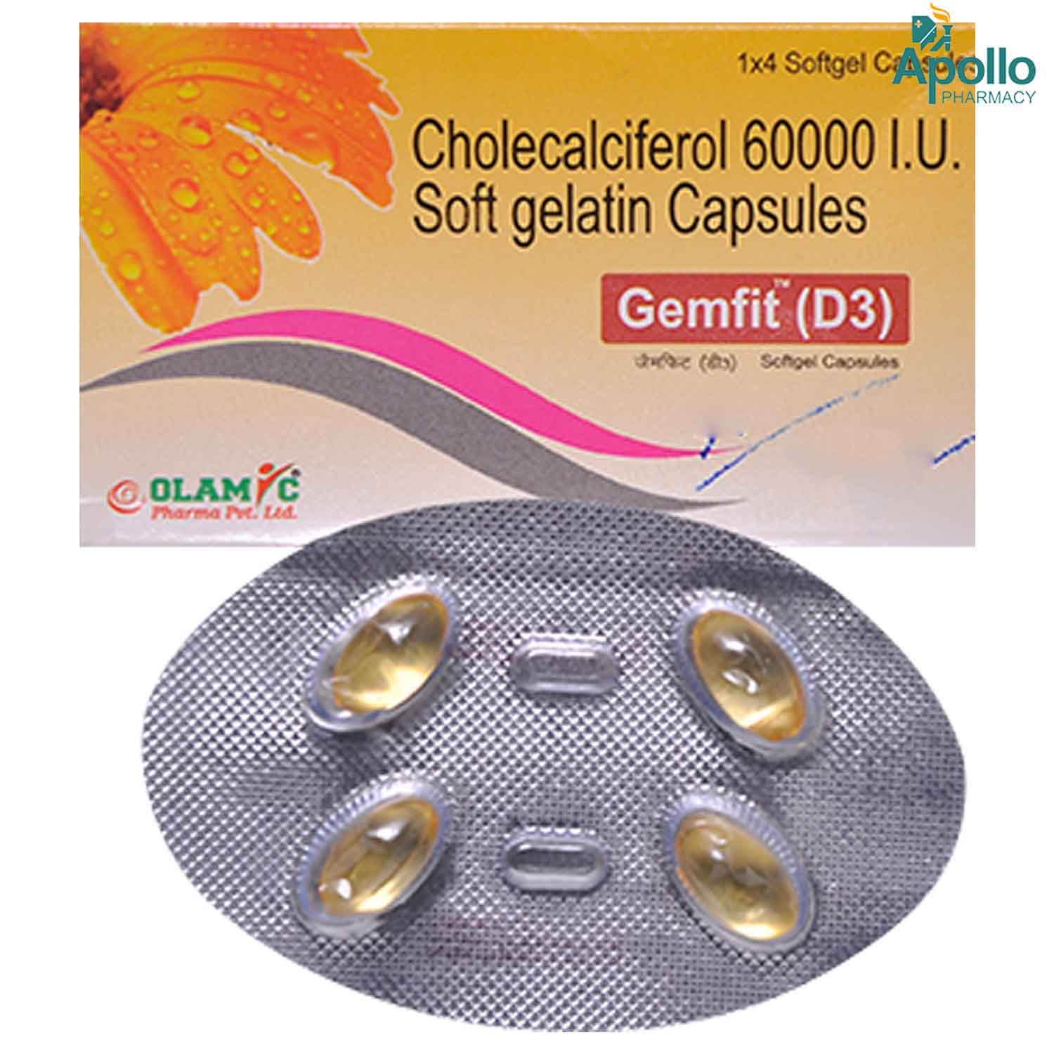 Gemfit D3 Tablet 4's Price, Uses, Side Effects, Composition - Apollo ...