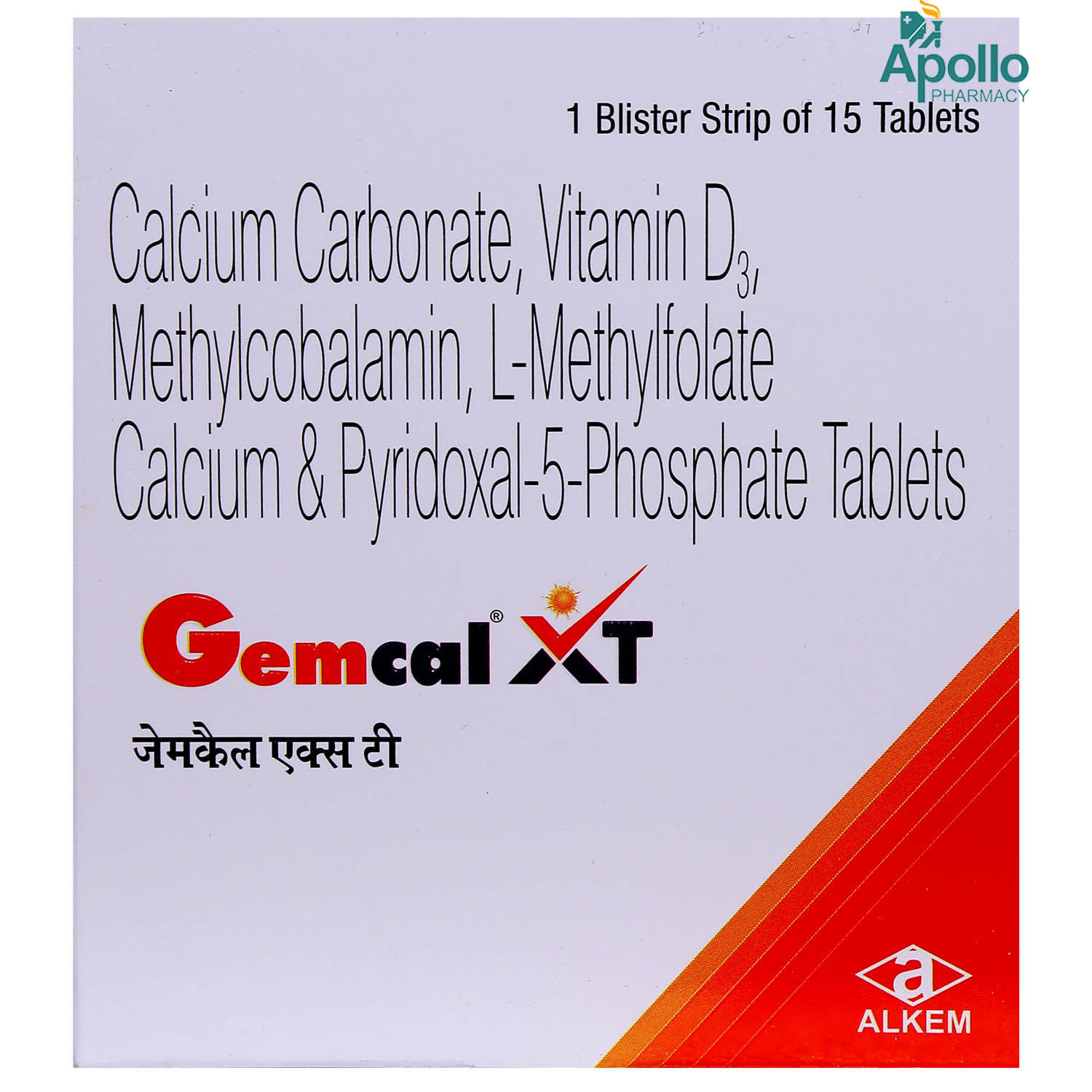 Gemcal XT Tablet 15's Price, Uses, Side Effects, Composition - Apollo ...