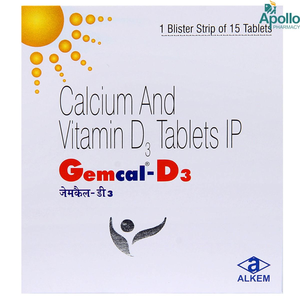 Gemcal D3 Tablet 15's Price, Uses, Side Effects, Composition - Apollo ...