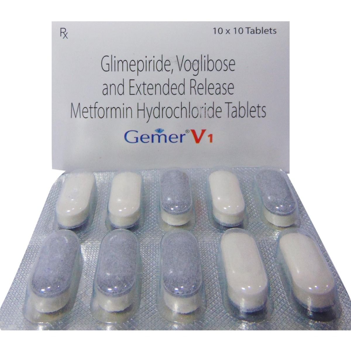 Gemer V 1 Tablet 10's Price, Uses, Side Effects, Composition - Apollo ...