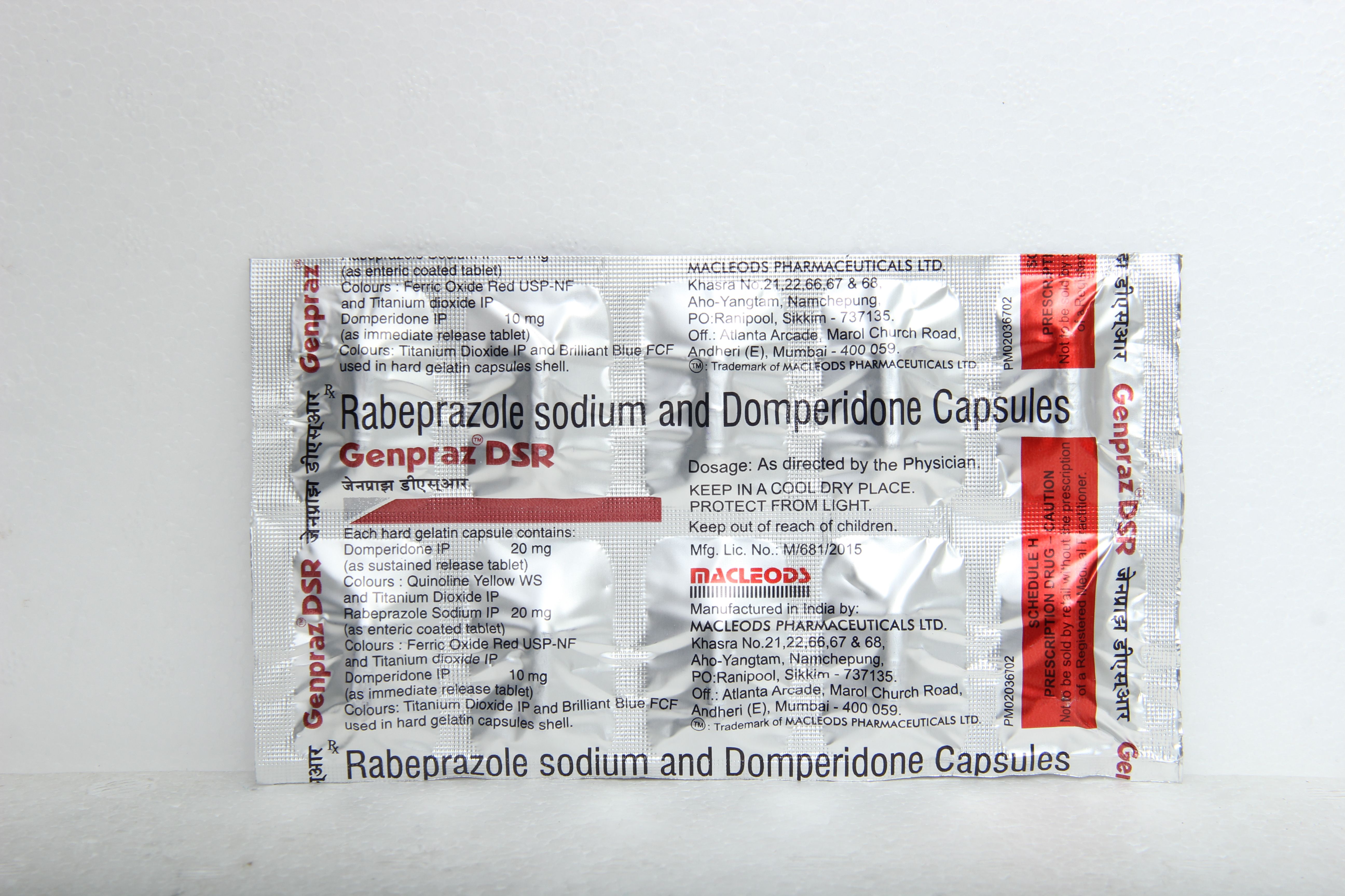 Genpraz DSR Capsule 10's Price, Uses, Side Effects, Composition ...