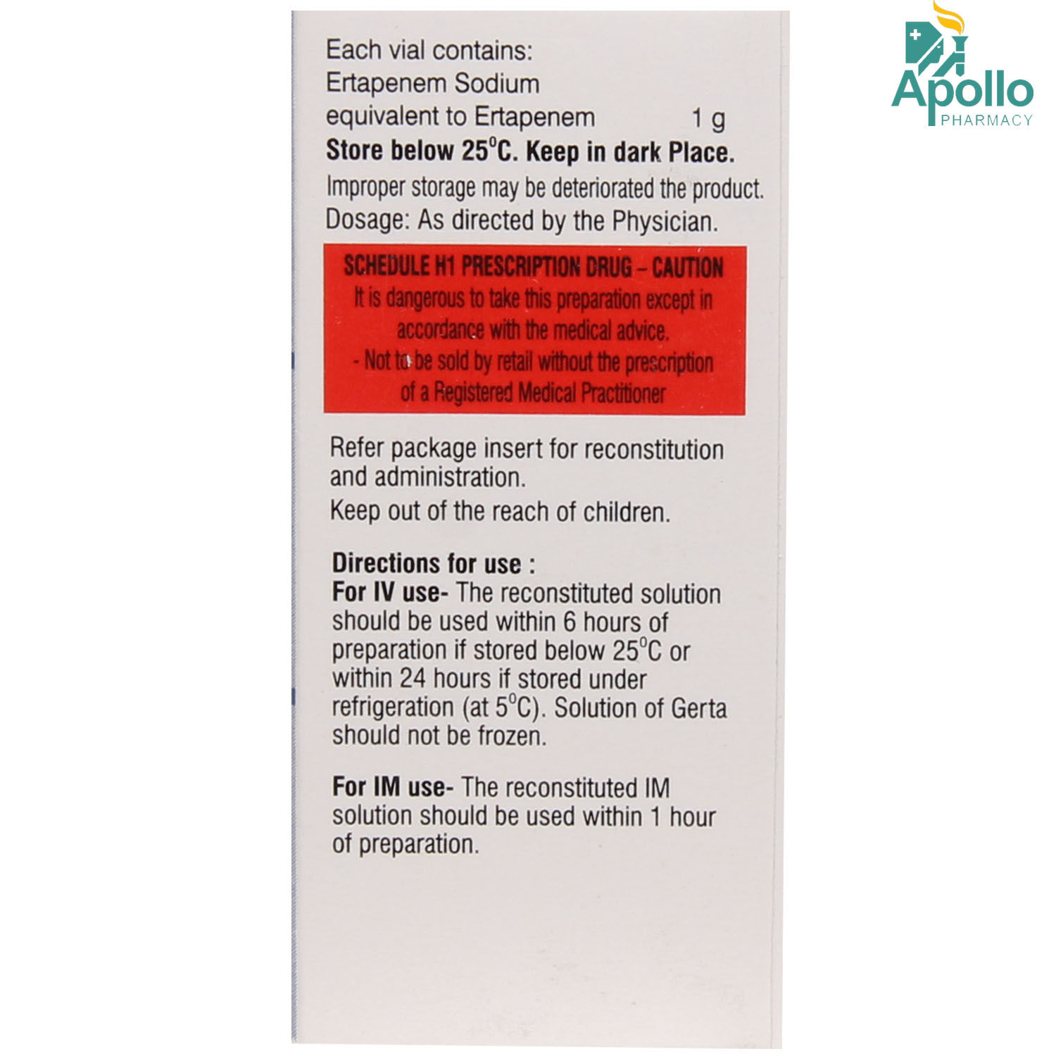 Gerta Injection 1's Price, Uses, Side Effects, Composition - Apollo ...