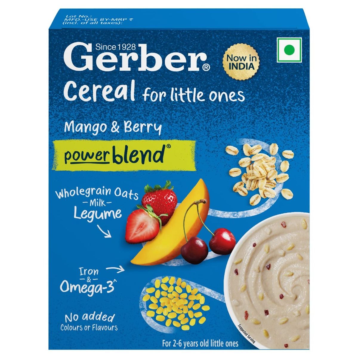 Gerber Cereal Mango & Berry Powder, 300 gm Refill Pack Price, Uses ...