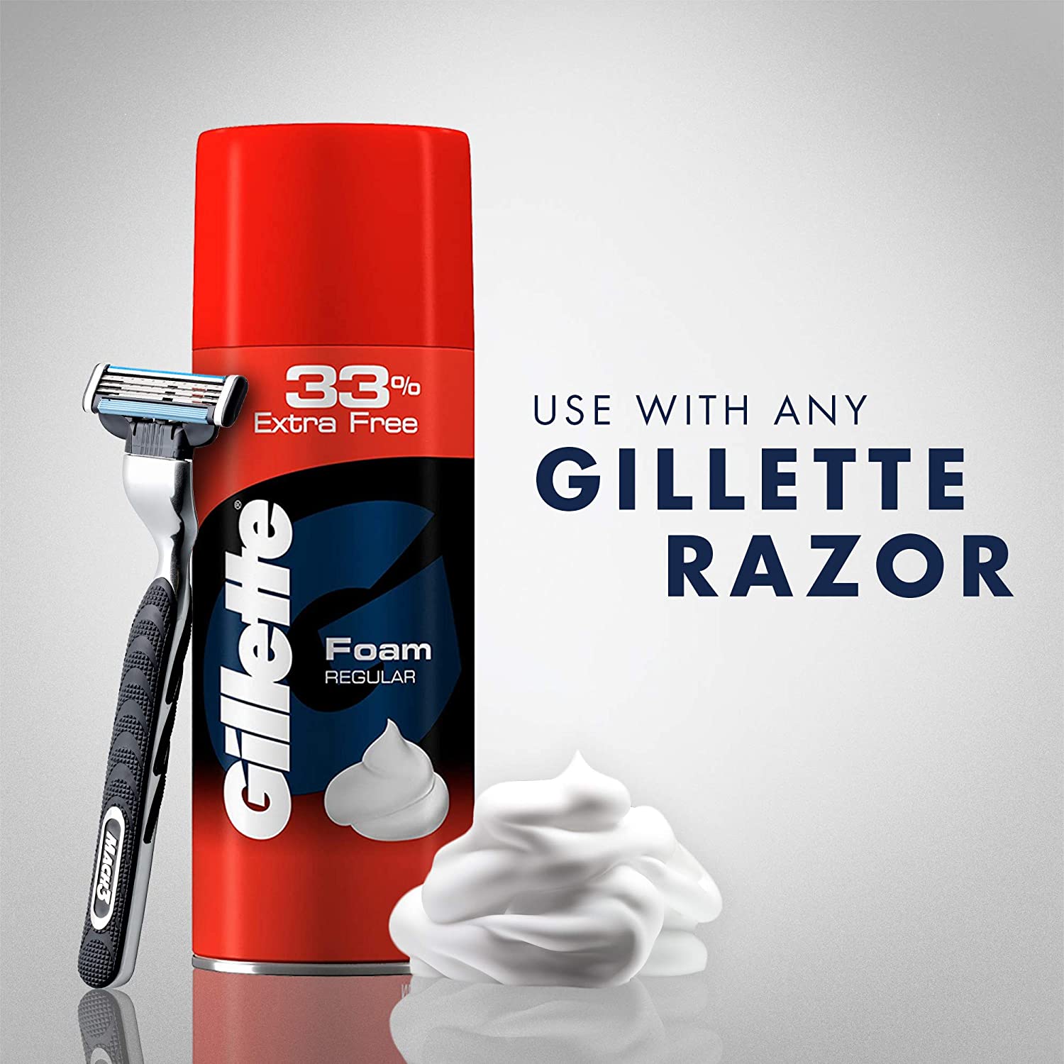 Gillette Shaving Foam Regular, 418 gm Price, Uses, Side Effects ...