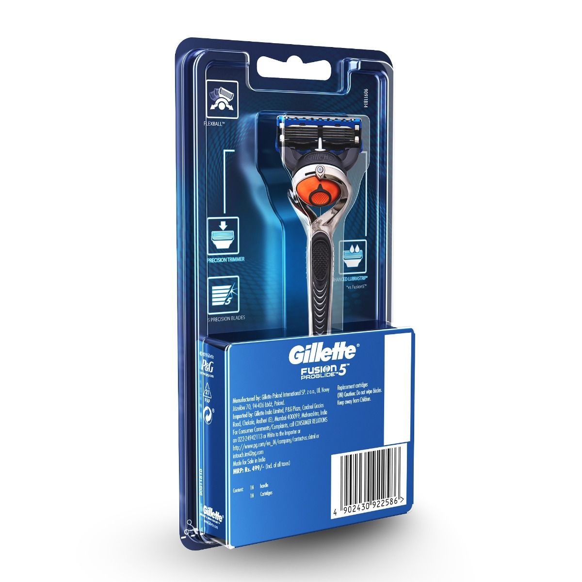 Gillette Fusion5 Proglide Razor, 1 Count Price, Uses, Side Effects ...