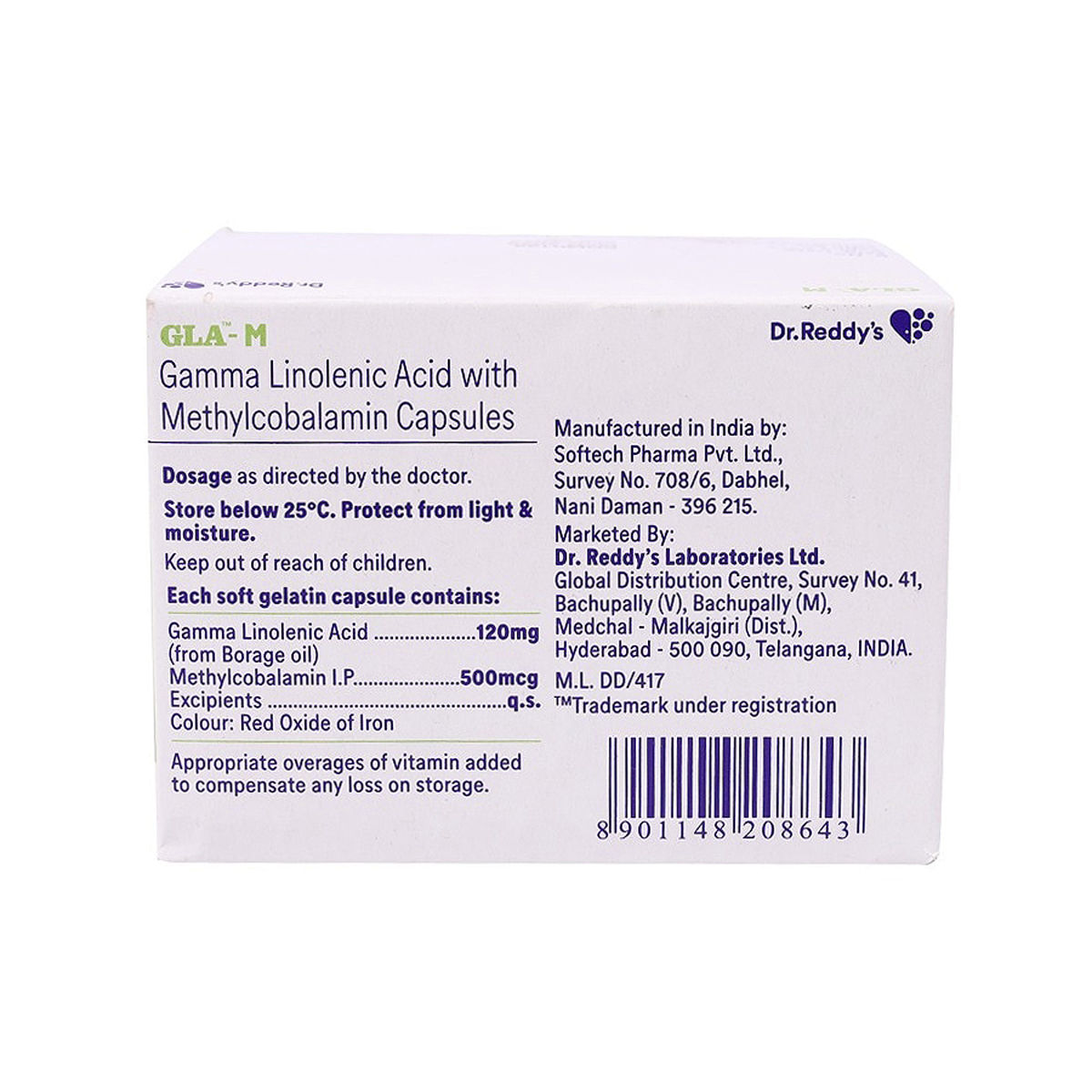GLA M Capsule 10's Price, Uses, Side Effects, Composition - Apollo Pharmacy