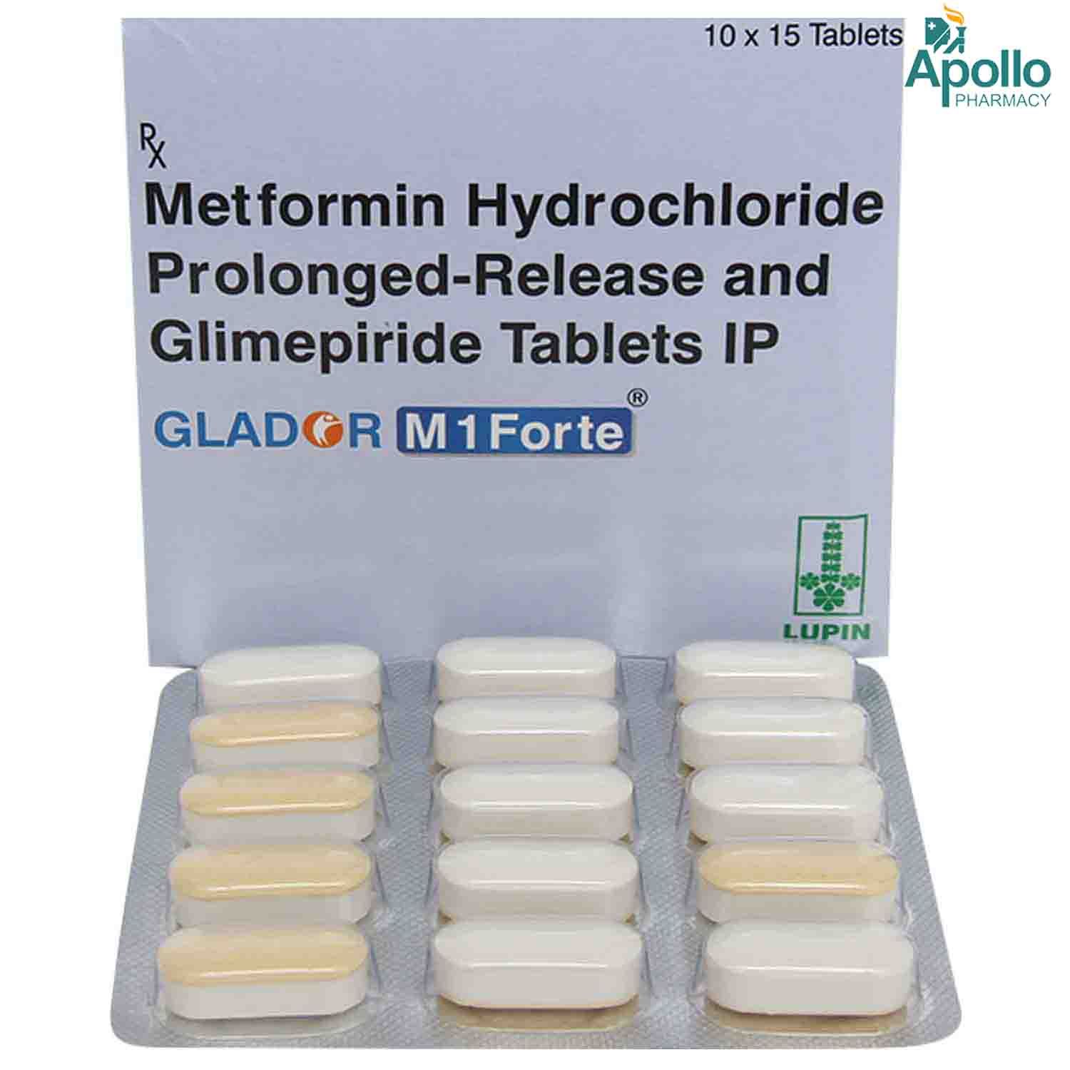 Glador M 1mg Forte Tablet 15's Price, Uses, Side Effects, Composition ...