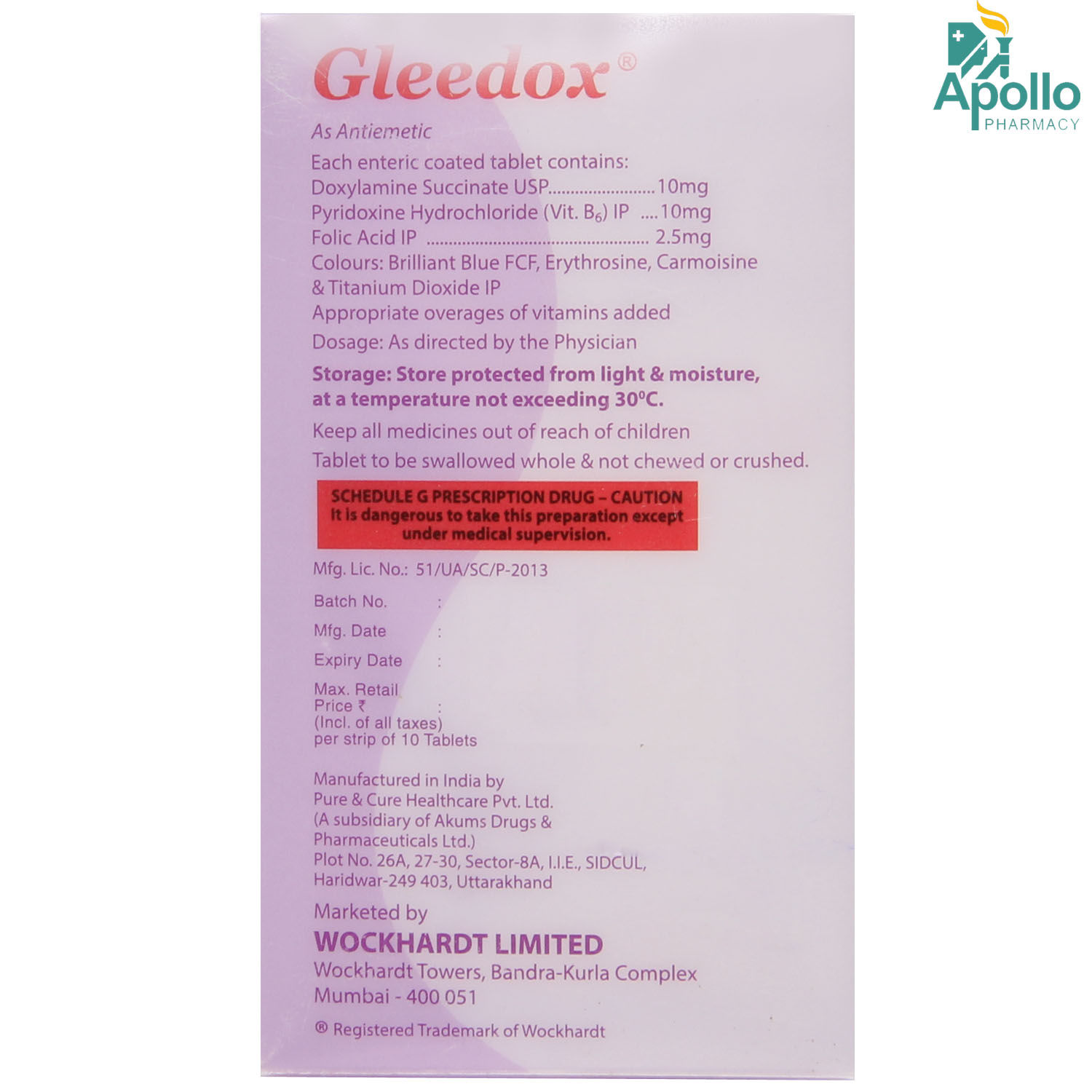 GLEEDOX TABLET Price, Uses, Side Effects, Composition - Apollo Pharmacy