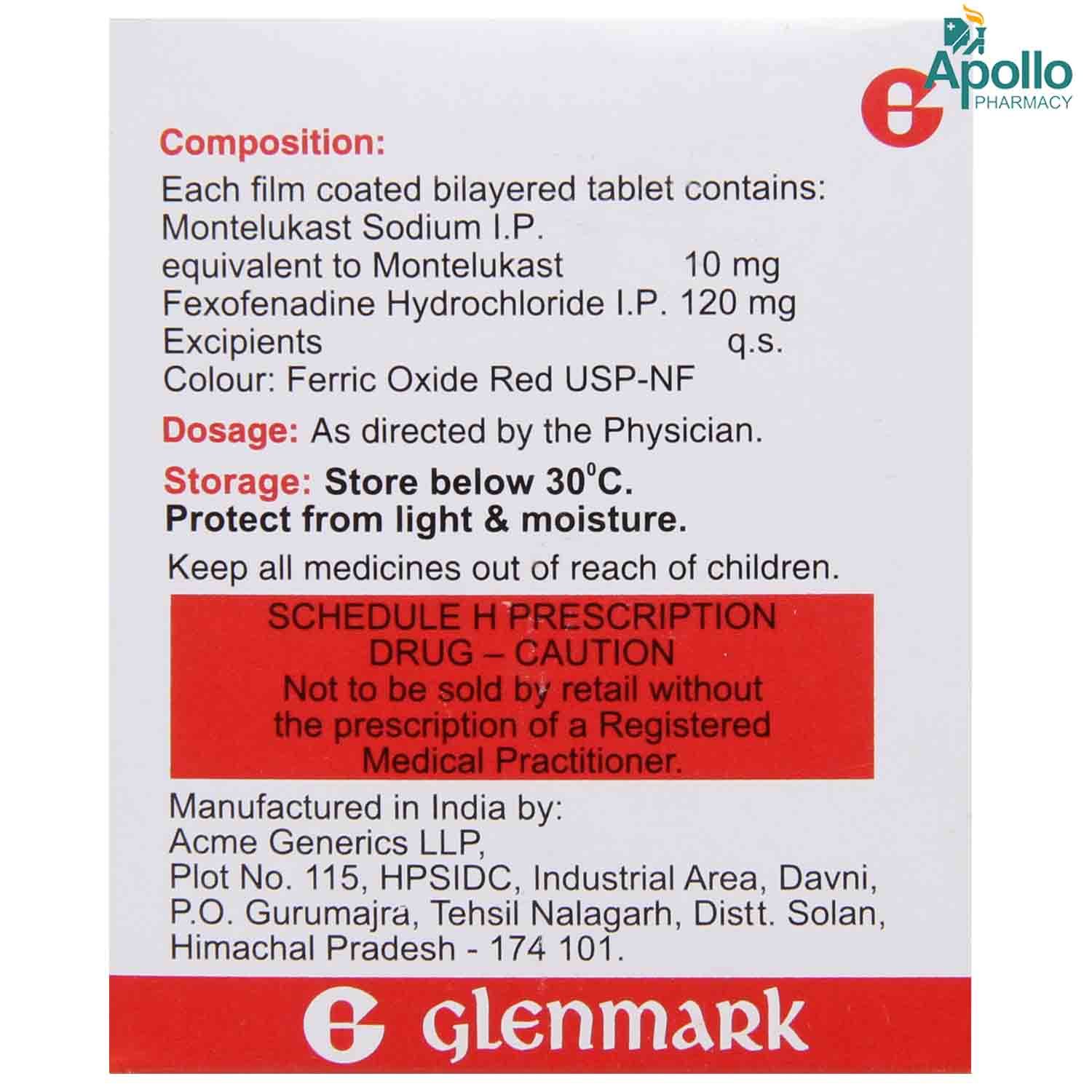 Glemont-F Tablet 10's Price, Uses, Side Effects, Composition - Apollo ...