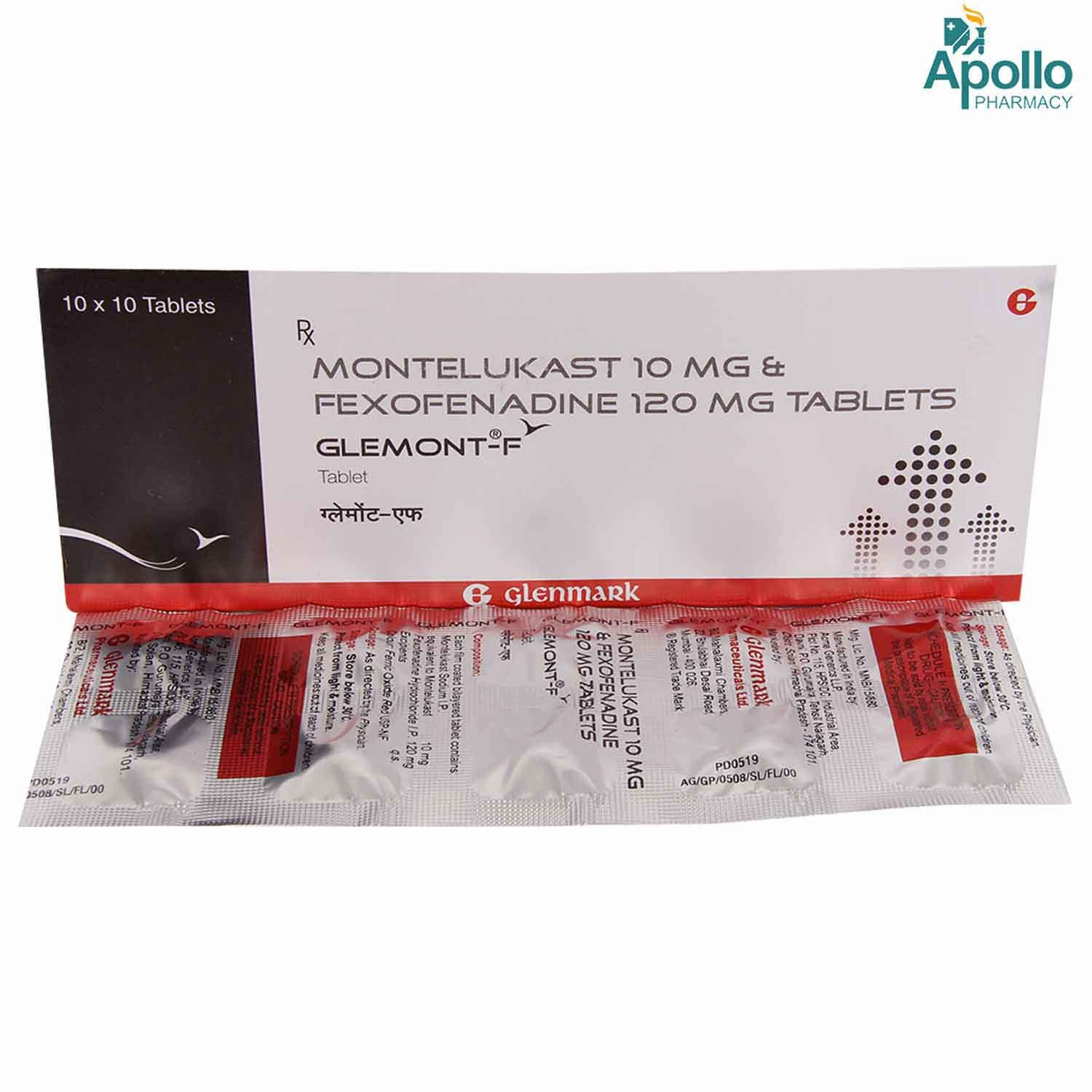 Glemont-F Tablet 10's Price, Uses, Side Effects, Composition - Apollo Pharmacy