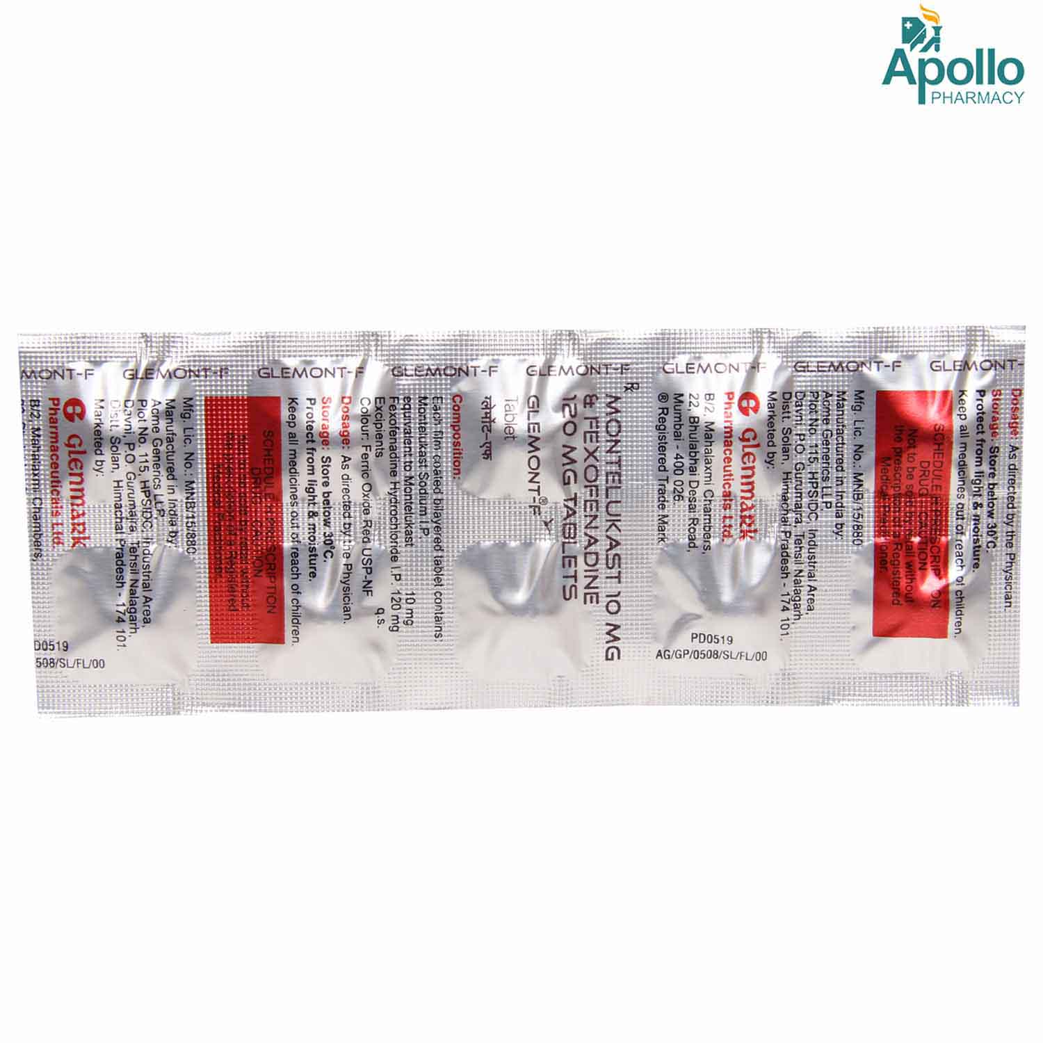 Glemont-F Tablet 10's Price, Uses, Side Effects, Composition - Apollo ...