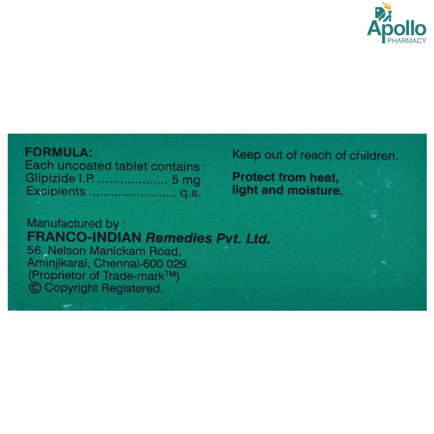 GLIDE 5MG TABLET Price, Uses, Side Effects, Composition - Apollo Pharmacy
