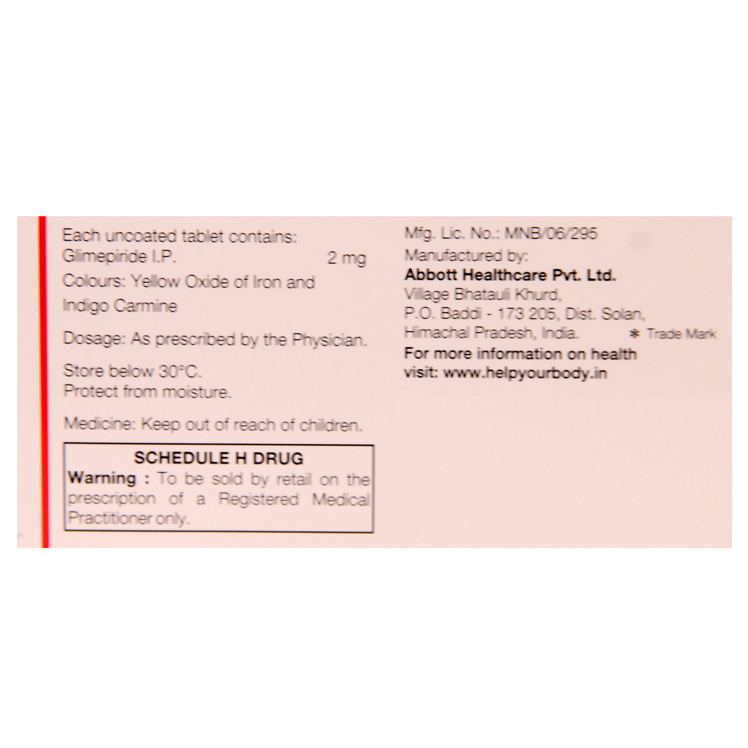 Glimer 2mg Tablet 10's Price, Uses, Side Effects, Composition - Apollo ...