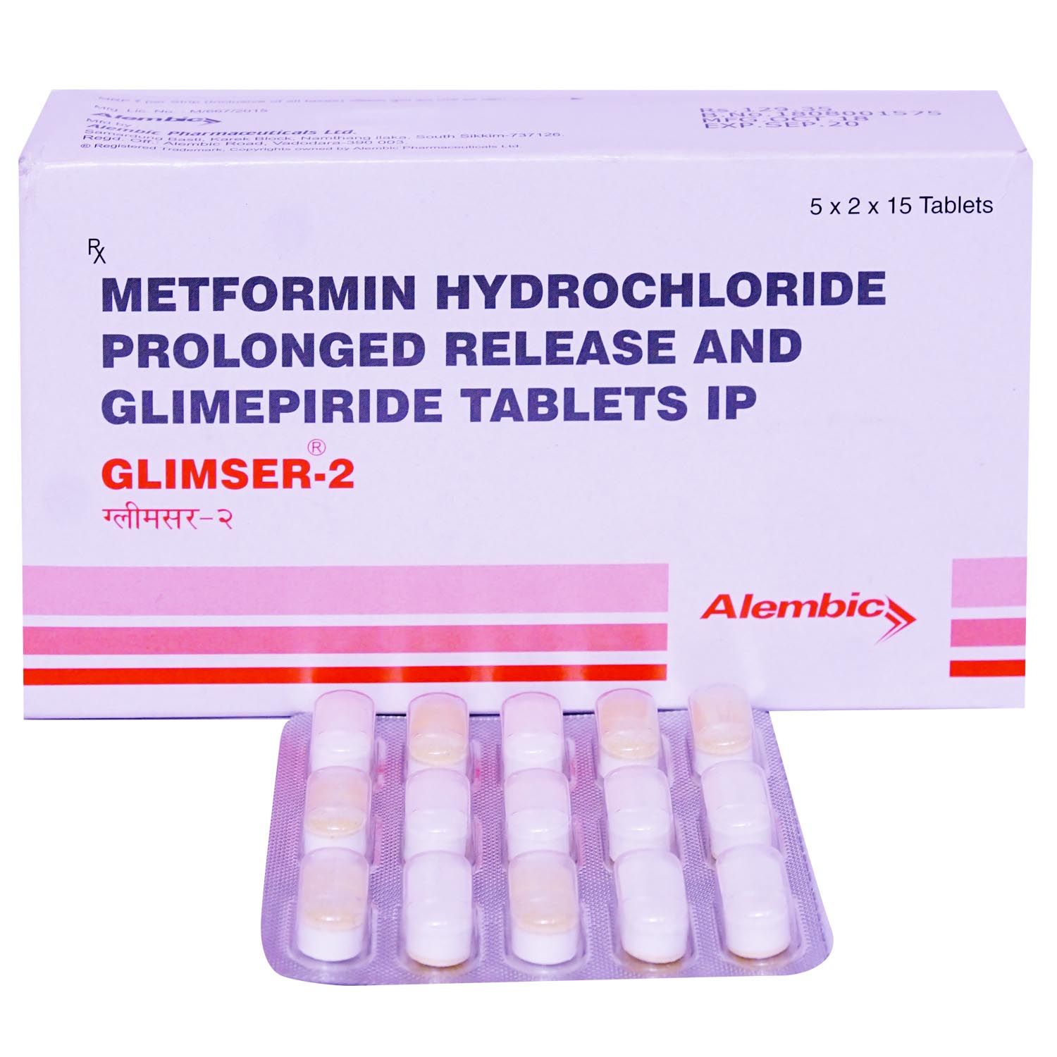 Glimser 2 Tablet 15's Price, Uses, Side Effects, Composition - Apollo ...