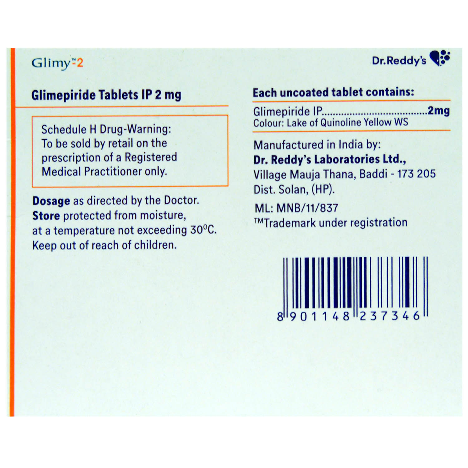 Glimy-2 Tablet 14's Price, Uses, Side Effects, Composition - Apollo Pharmacy