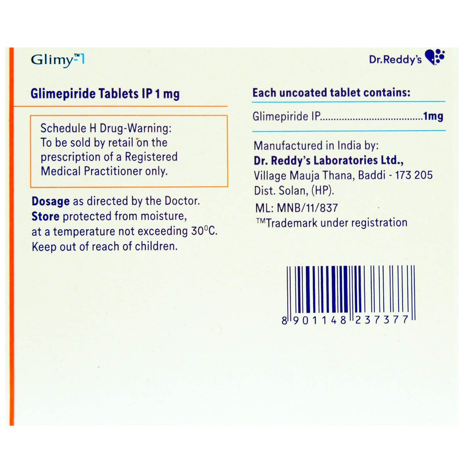 Glimy 1 Tablet 14's Price, Uses, Side Effects, Composition - Apollo ...