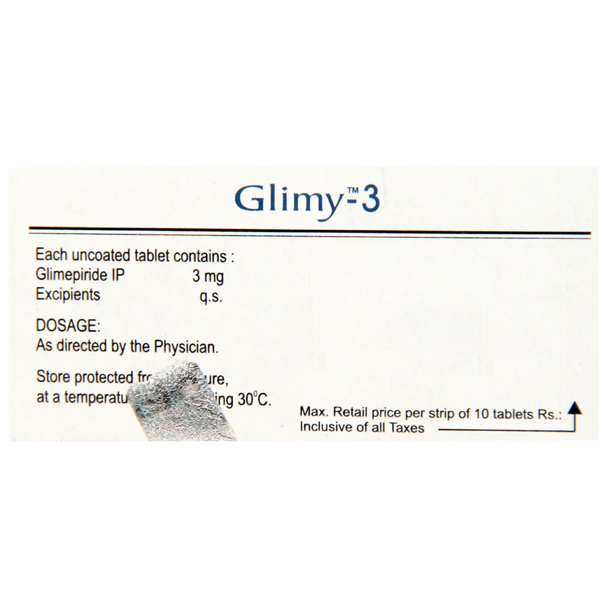 Glimy-3 Tablet 10's Price, Uses, Side Effects, Composition - Apollo ...