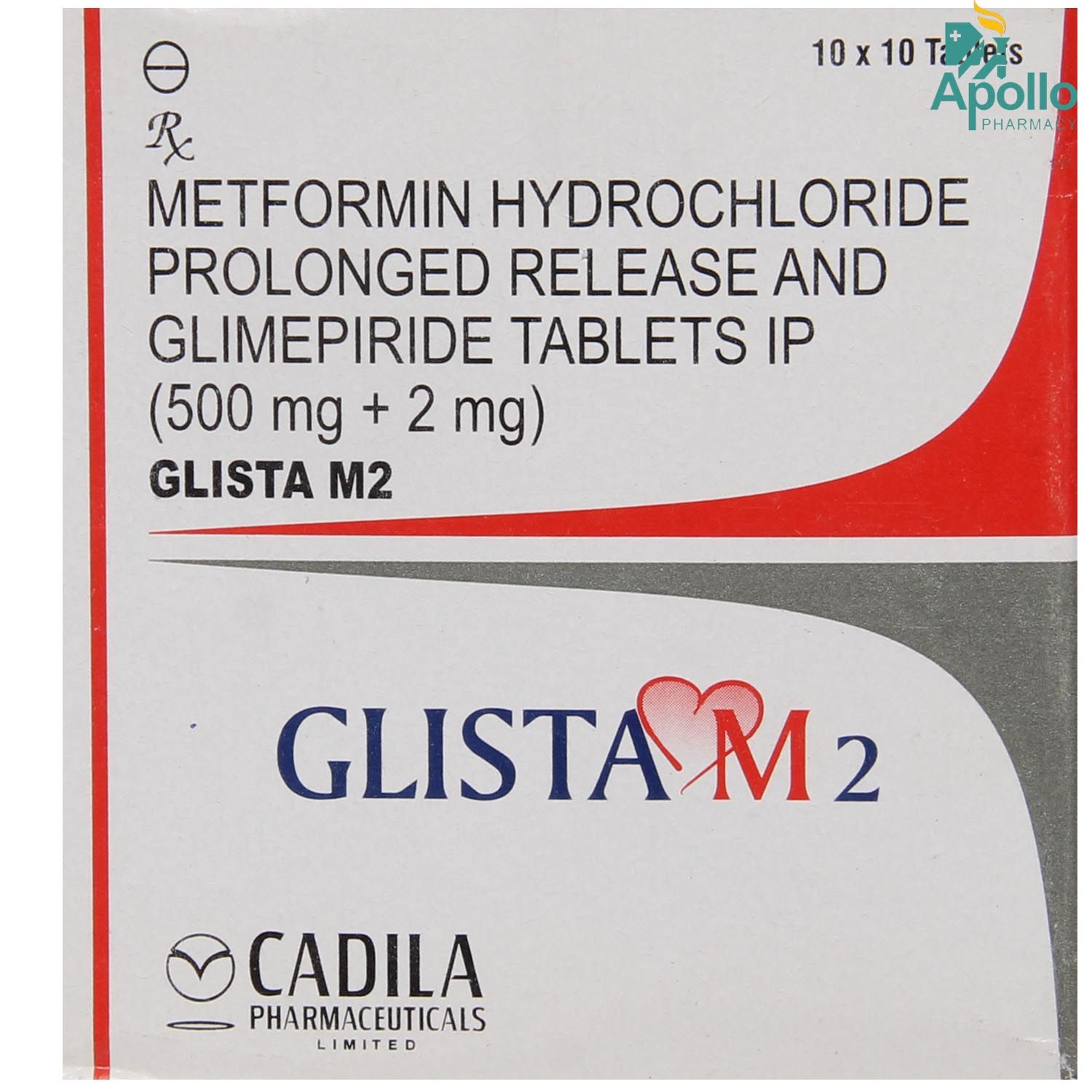 GLISTA M 2MG TABLET 30'S Price, Uses, Side Effects, Composition ...