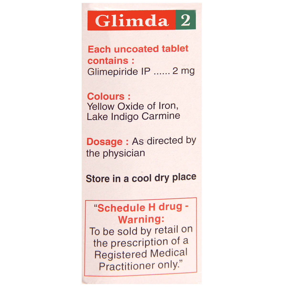 Glimda 2 Tablet 10's Price, Uses, Side Effects, Composition - Apollo ...