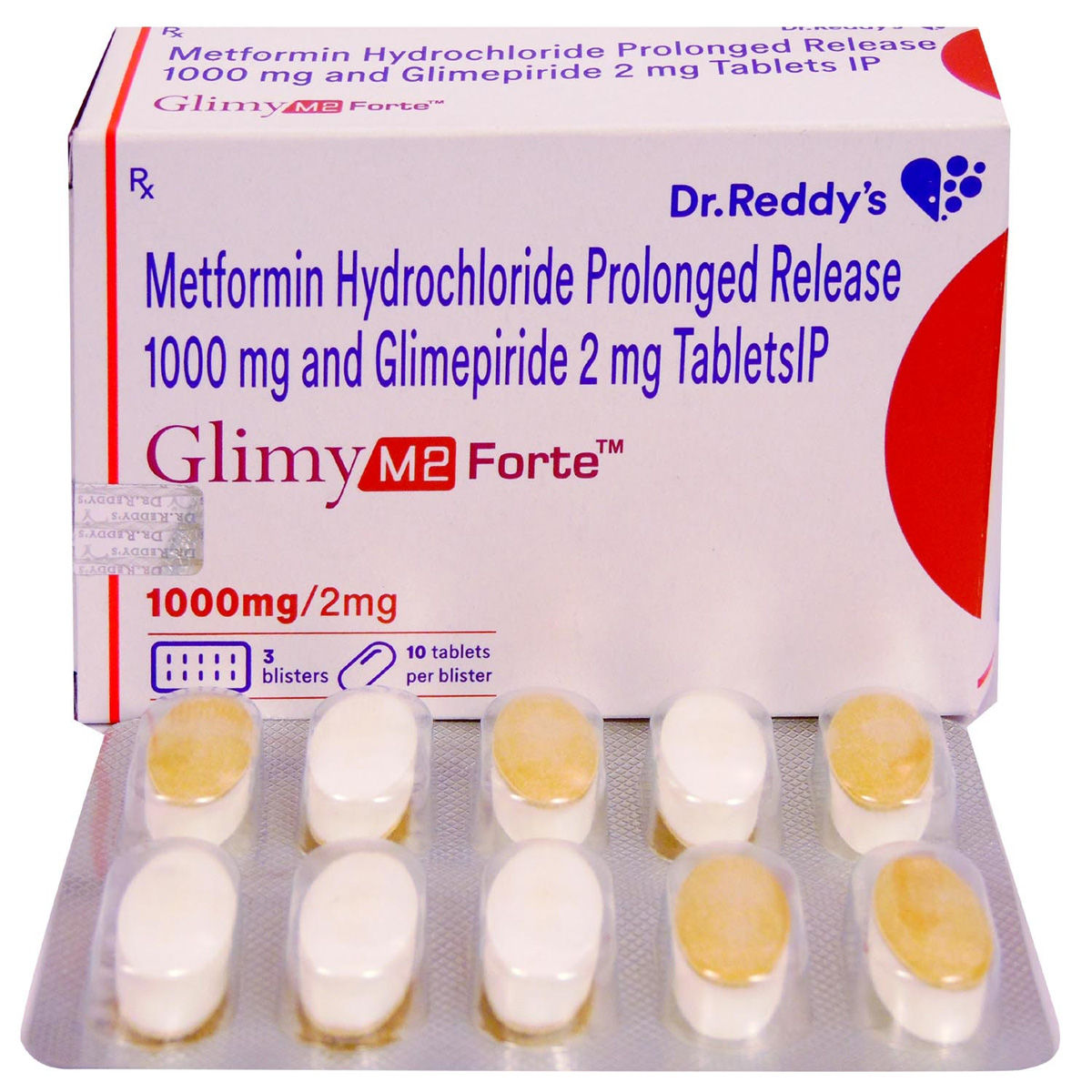Glimy M2 Forte Tablet 10's Price, Uses, Side Effects, Composition - Apollo Pharmacy