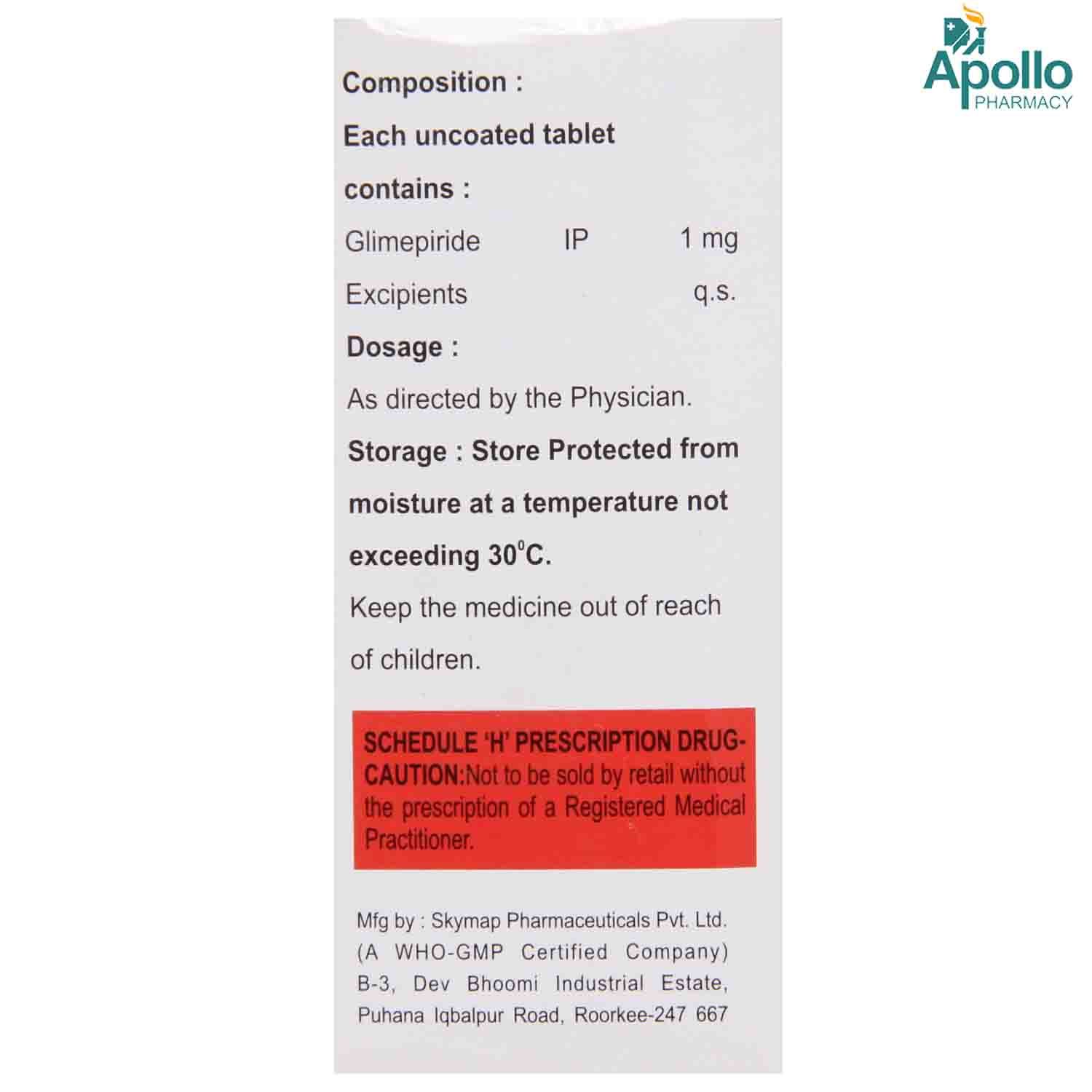 Glimp-1 Tablet 10's Price, Uses, Side Effects, Composition - Apollo ...