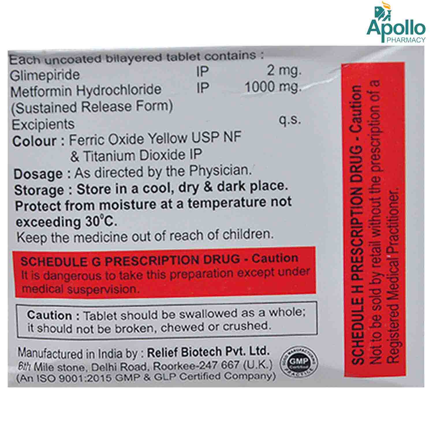 GLIMFIRST M2 FORTE TABLET Price, Uses, Side Effects, Composition ...