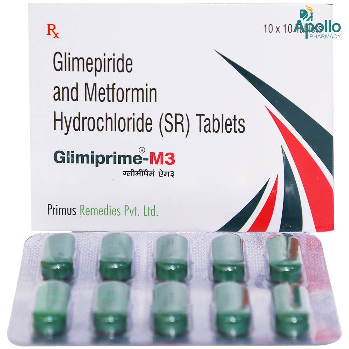 Glimiprime M 3 Tablet 10's Price, Uses, Side Effects, Composition ...
