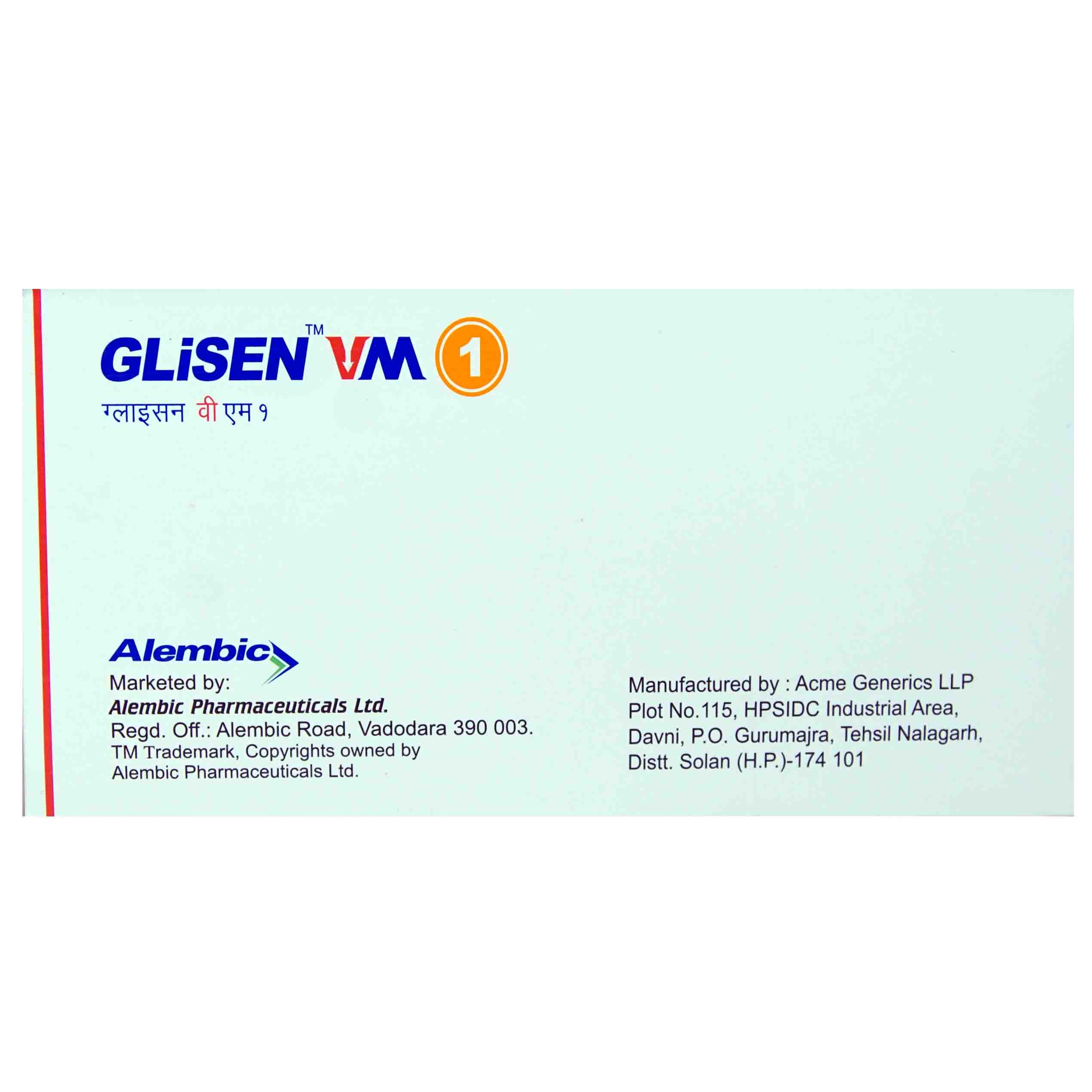 GLISEN VM 1MG TABLET Price, Uses, Side Effects, Composition - Apollo ...