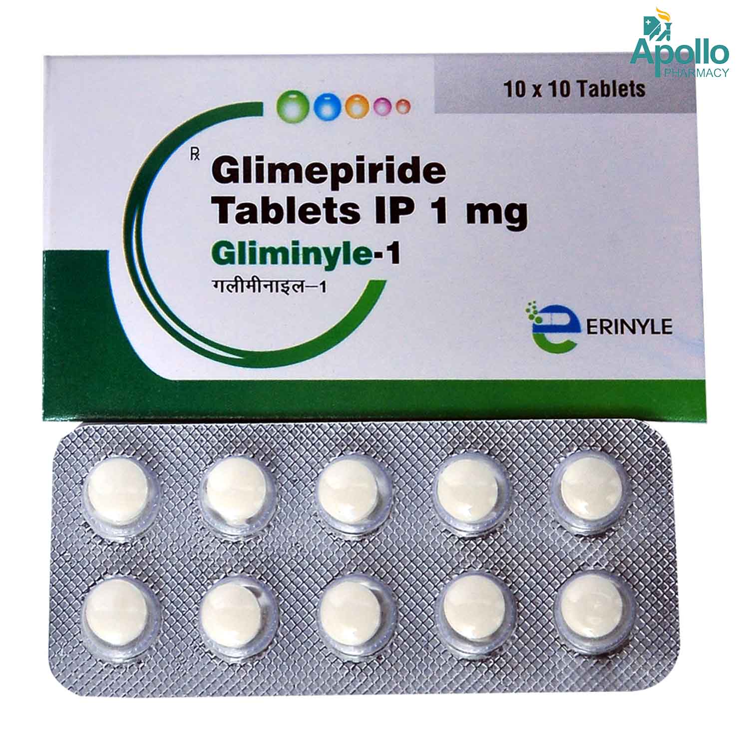 Gliminyle-1 Tablet 10's Price, Uses, Side Effects, Composition - Apollo ...