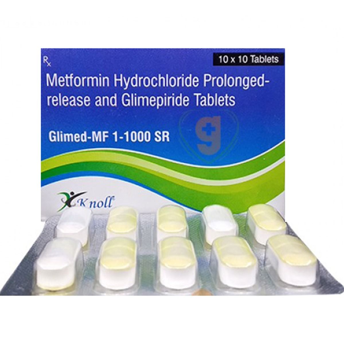 Glimed Mf 1 1000 Sr Tablet 10's Price, Uses, Side Effects, Composition ...