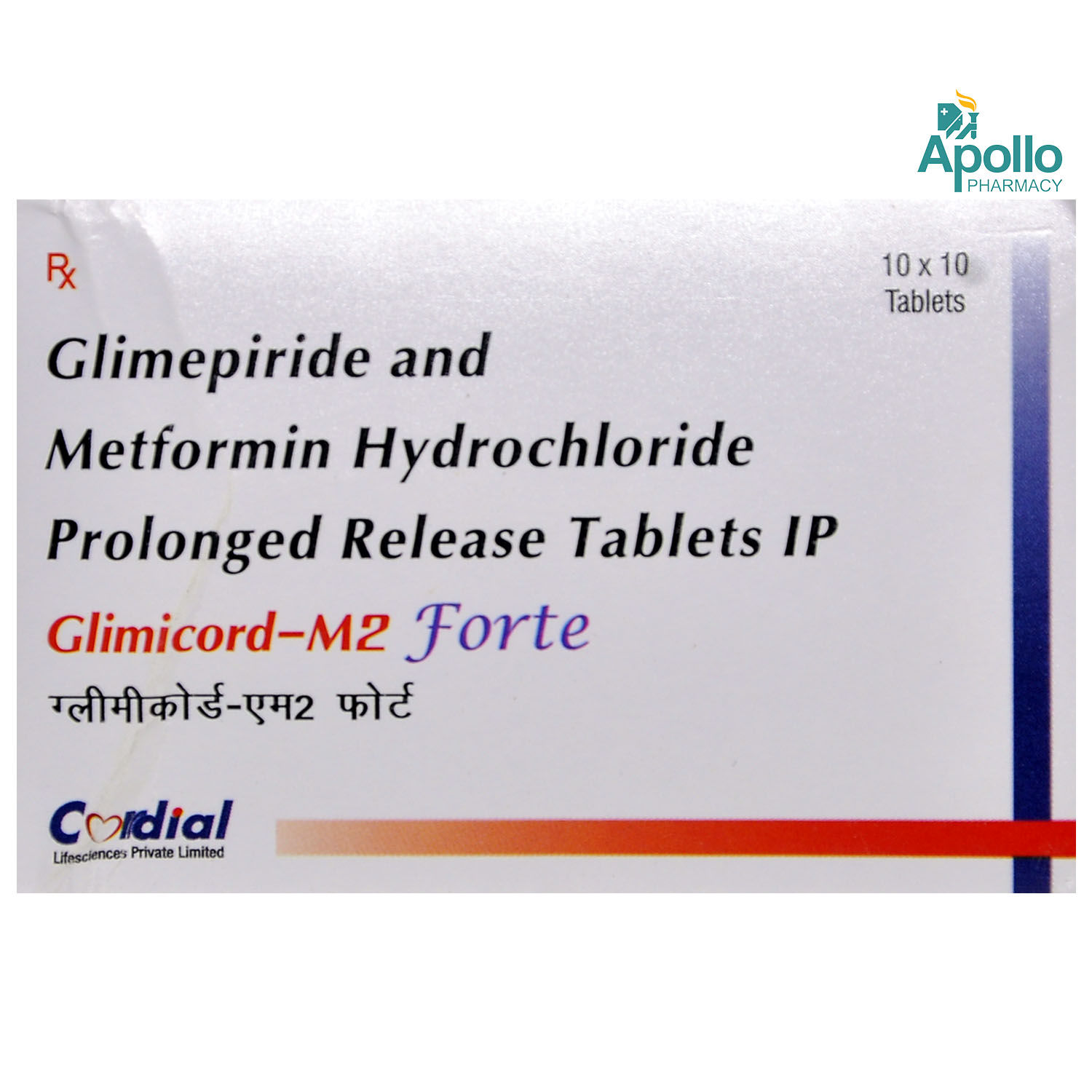 GLIMICORD M2 FORTE TABLET 10'S Price, Uses, Side Effects, Composition ...