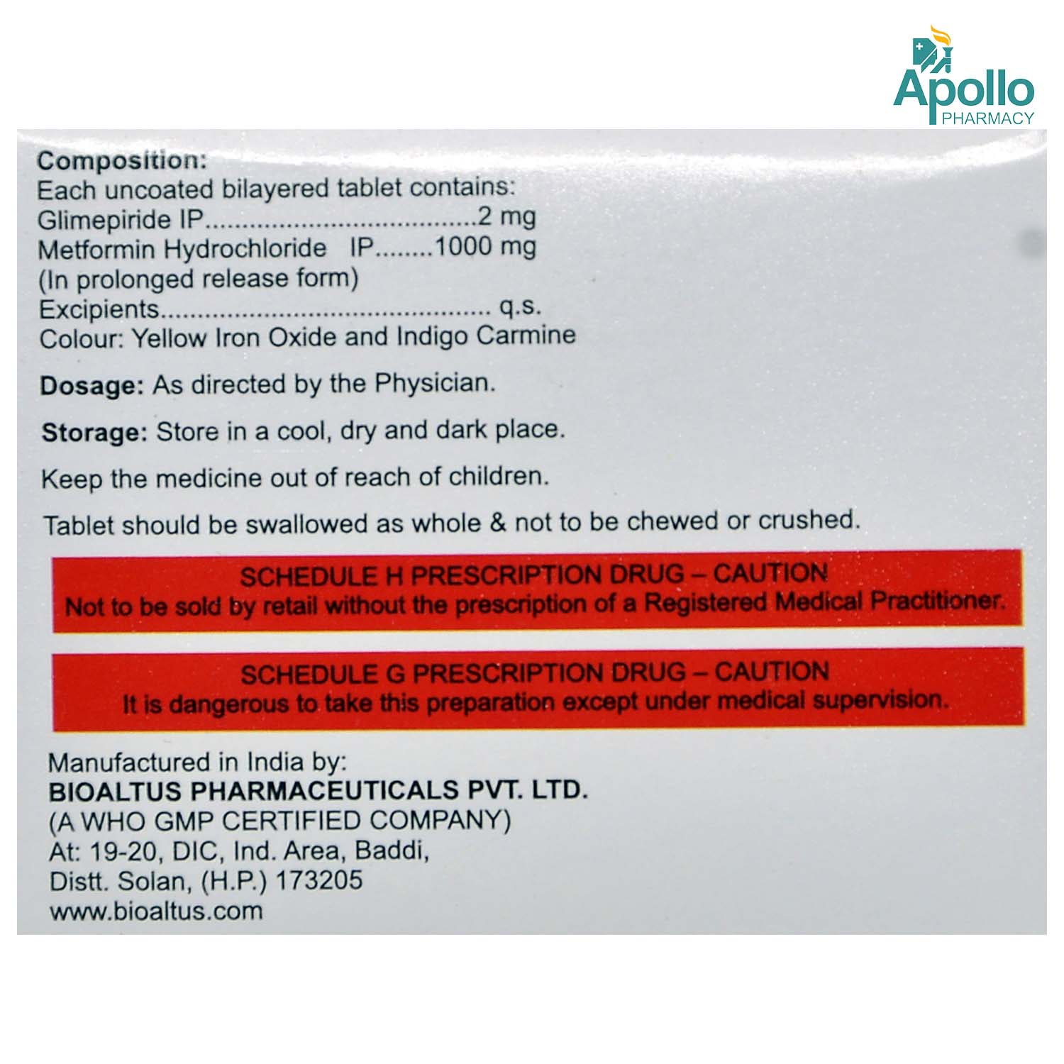 GLIMICORD M2 FORTE TABLET 10'S Price, Uses, Side Effects, Composition ...