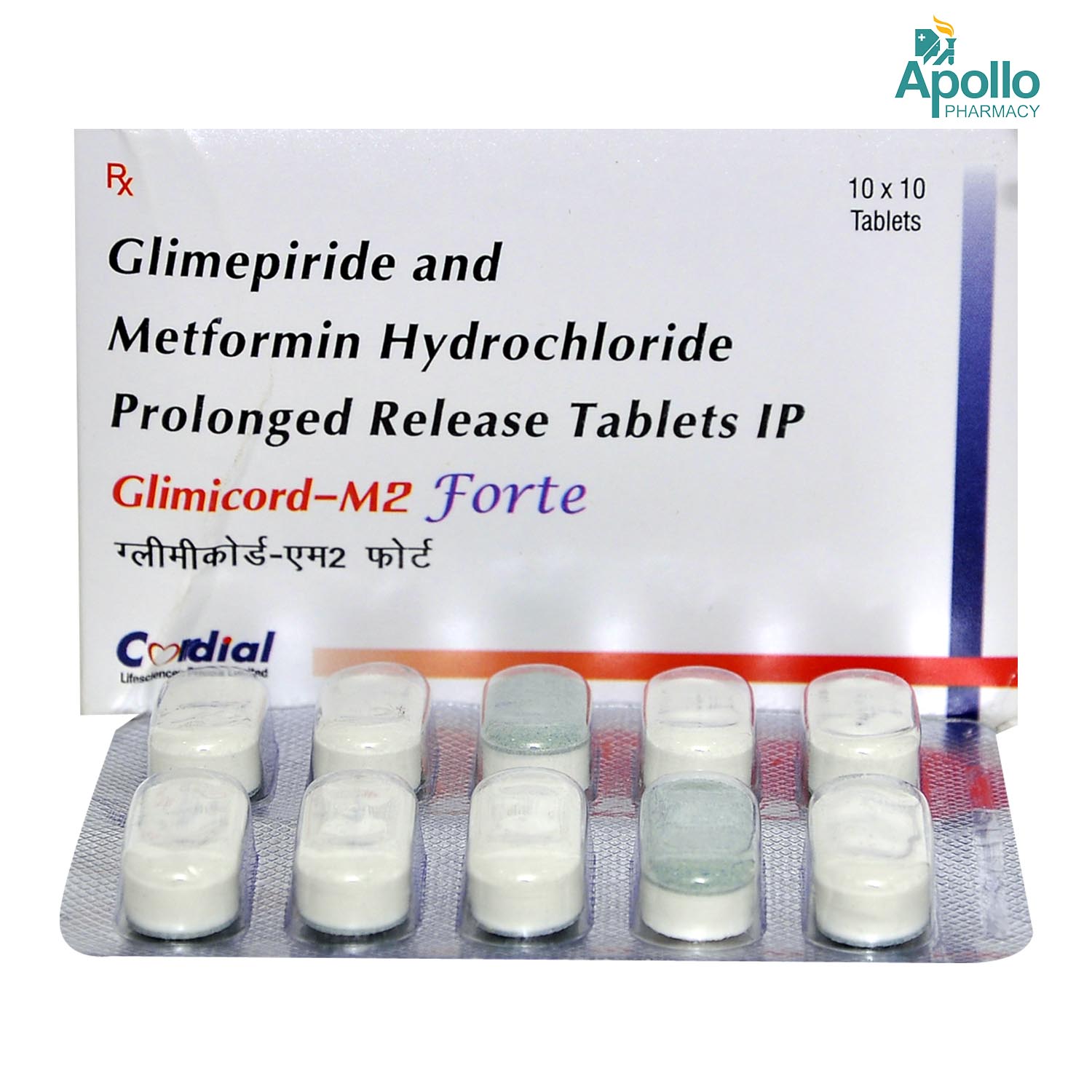 GLIMICORD M2 FORTE TABLET 10'S Price, Uses, Side Effects, Composition ...