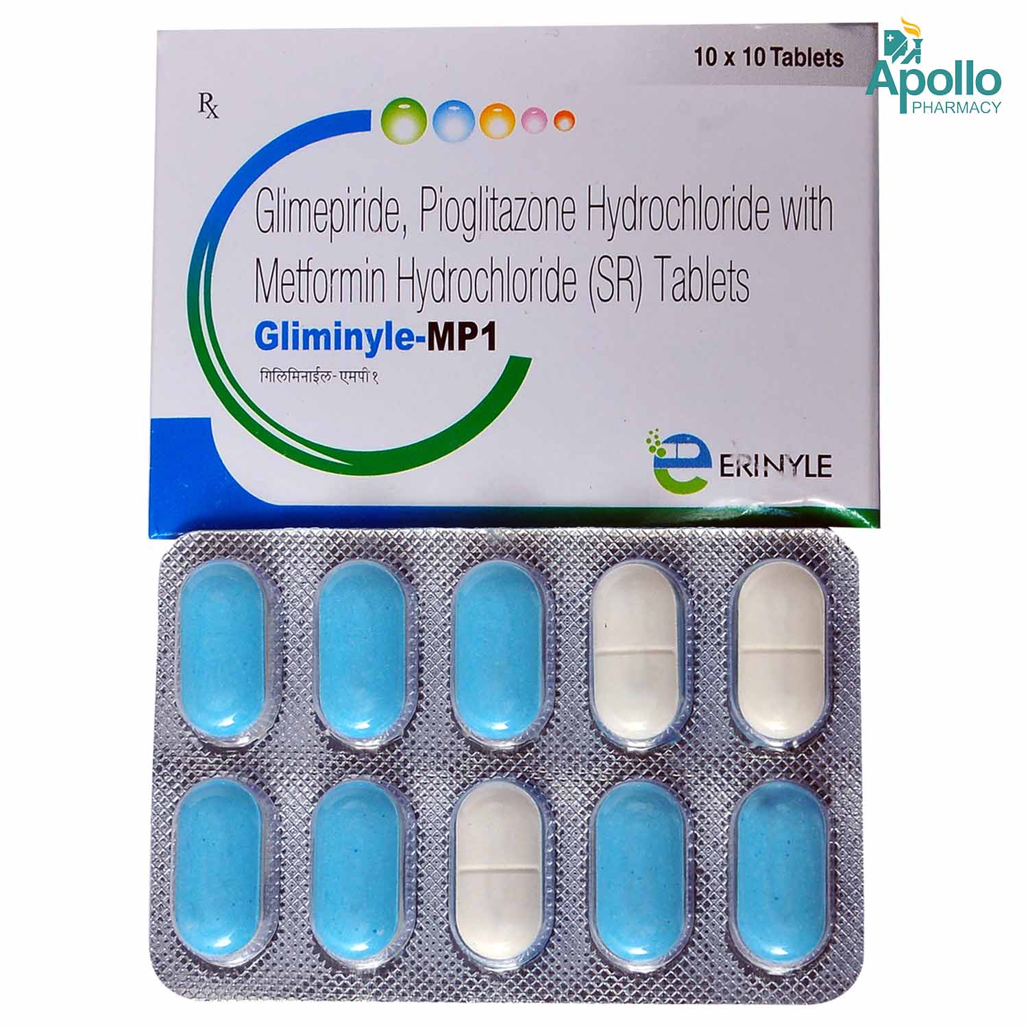 GLIMINYLE MP1 TABLET 10'S Price, Uses, Side Effects, Composition ...