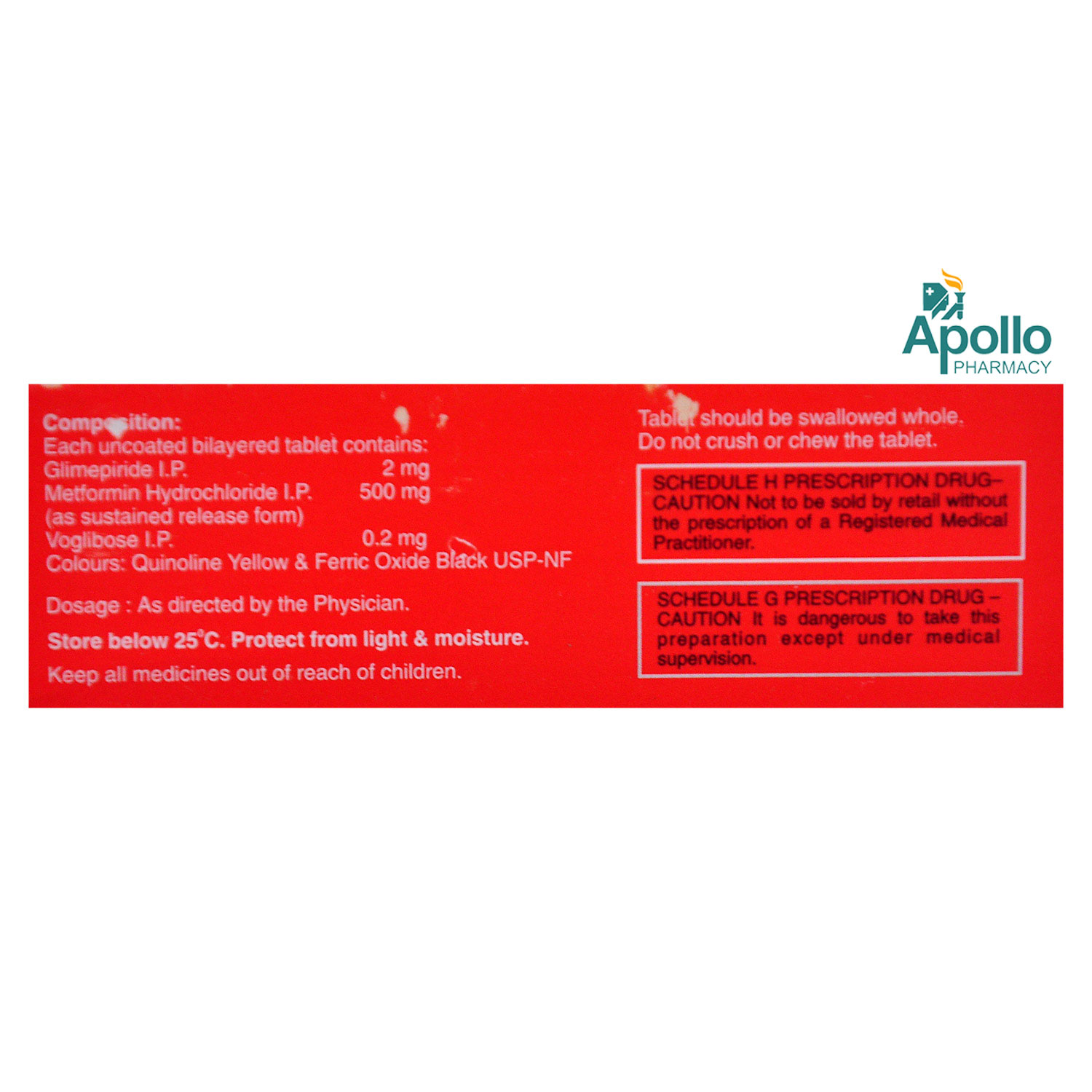 Glimulin MV 2 Tablet 10's Price, Uses, Side Effects, Composition ...