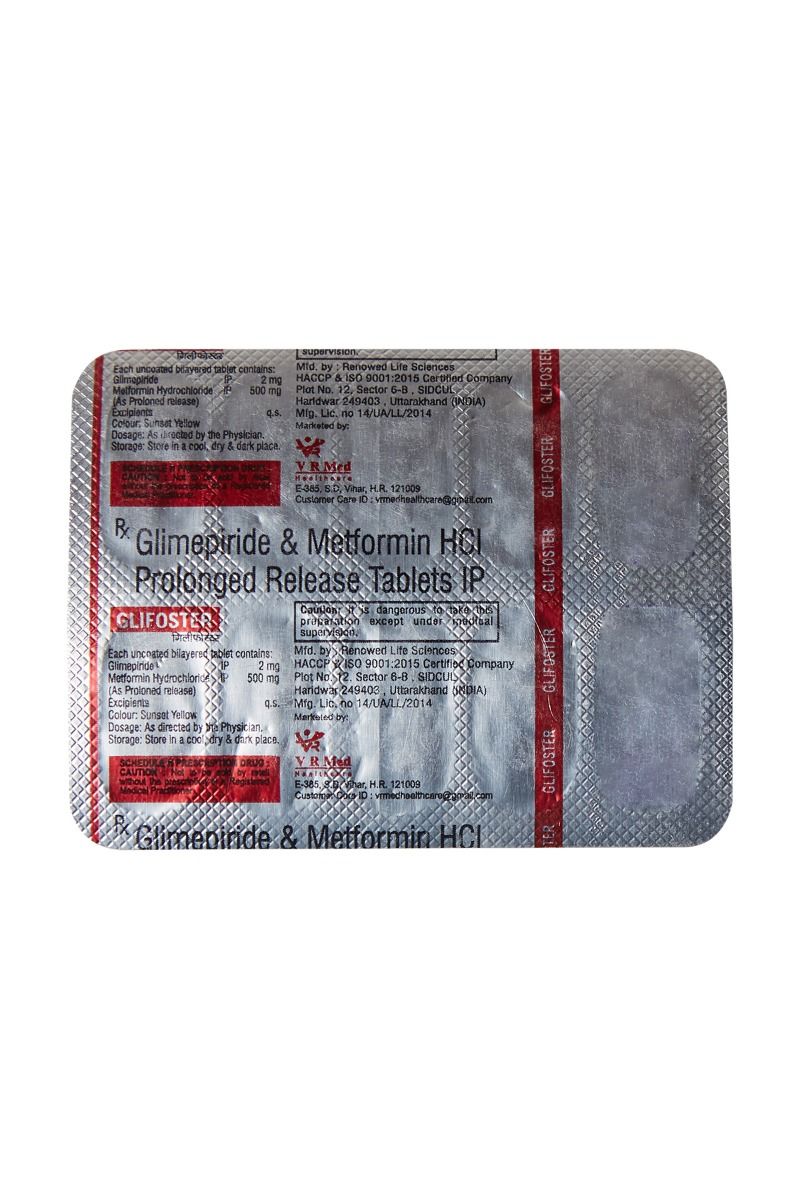 Glifoster Tablet 10's Price, Uses, Side Effects, Composition - Apollo ...