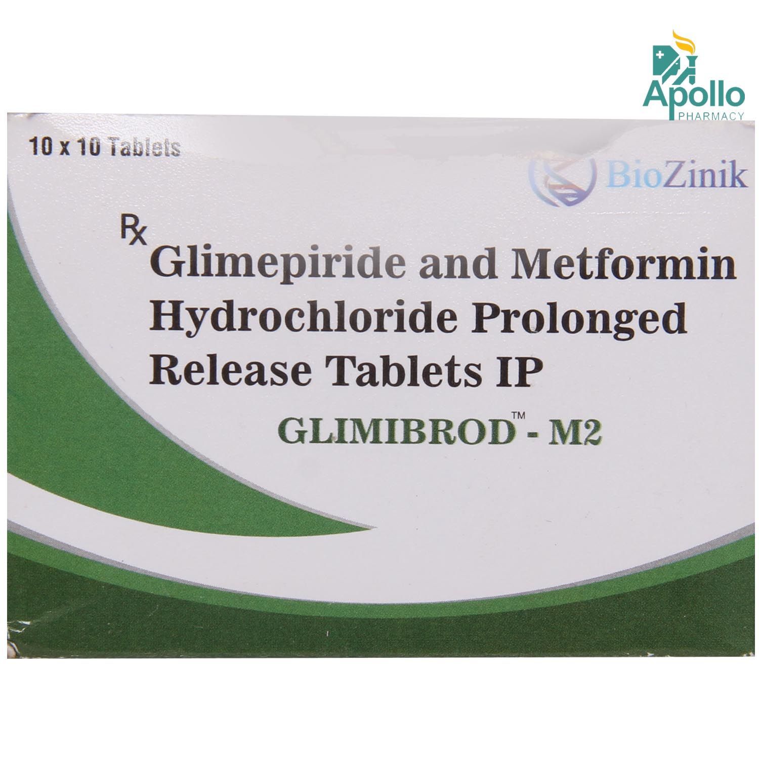 Glimibrod-M 2/500mg Tablet 10's Price, Uses, Side Effects, Composition ...