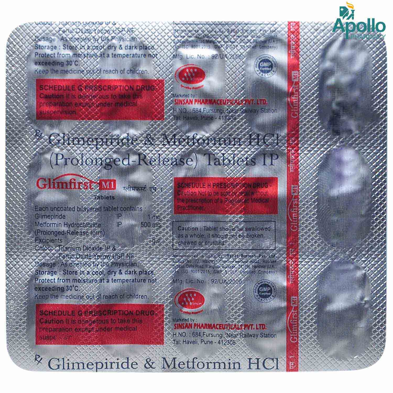 Glimfirst M1 Tablet 15'S Price, Uses, Side Effects, Composition ...