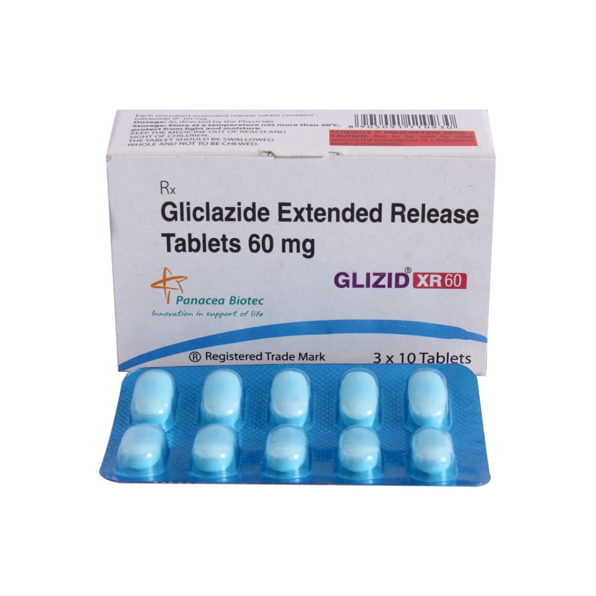 Glizid XR 60 Tablet 10's Price, Uses, Side Effects, Composition ...