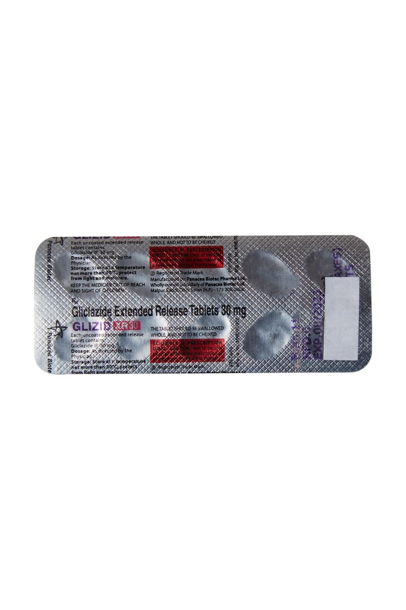 Glizid XR 30 Tablet 10's Price, Uses, Side Effects, Composition ...