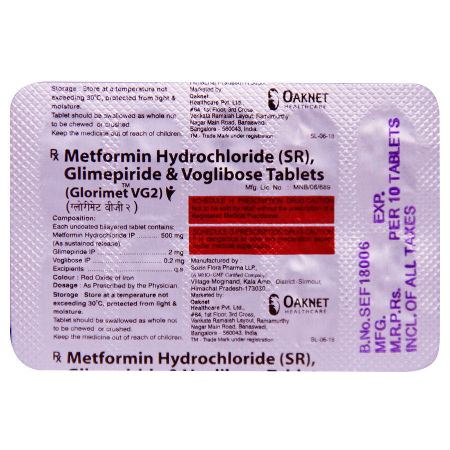 GLORIMET VG 2MG TABLET Price, Uses, Side Effects, Composition - Apollo ...