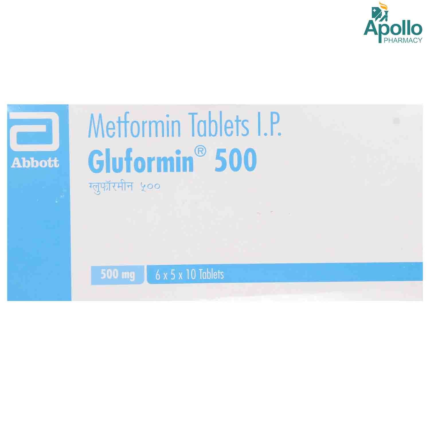 Gluformin 500 Tablet 10's Price, Uses, Side Effects, Composition ...