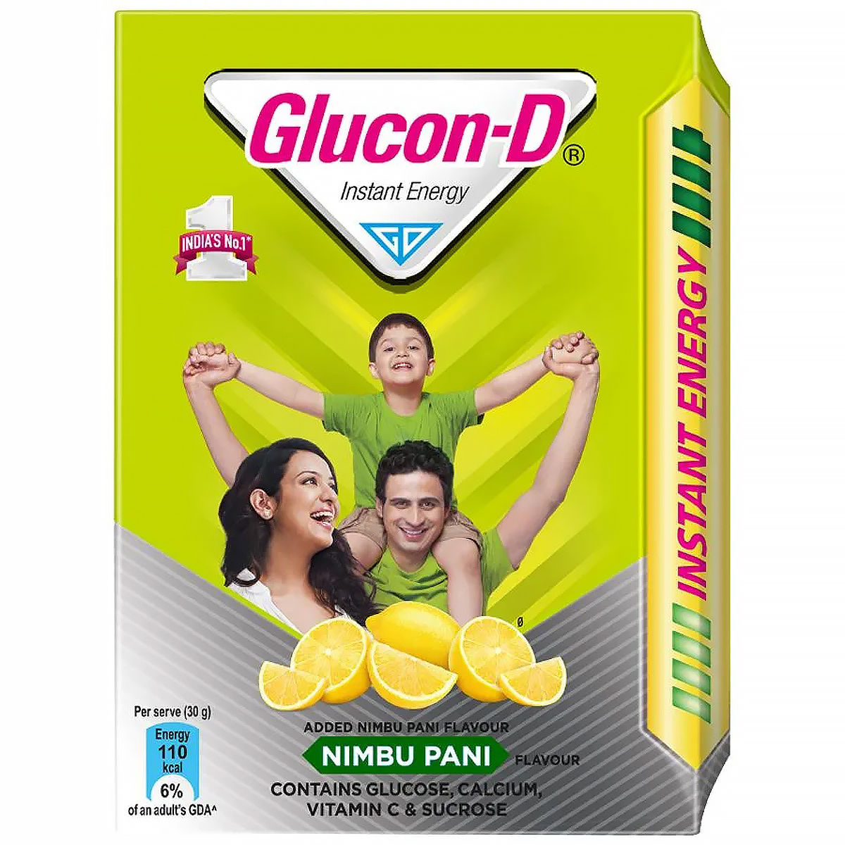 Glucon-D Instant Energy Nimbu Pani Flavour Powder, 125 gm Refill Pack ...