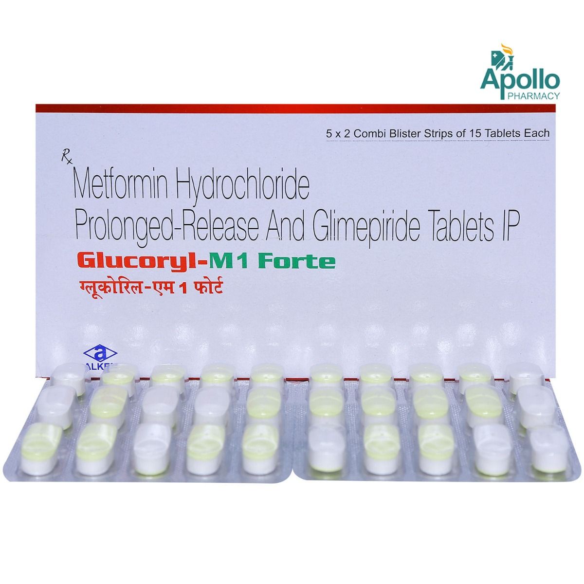 Glucoryl-M 1 Forte Tablet 15's Price, Uses, Side Effects, Composition ...