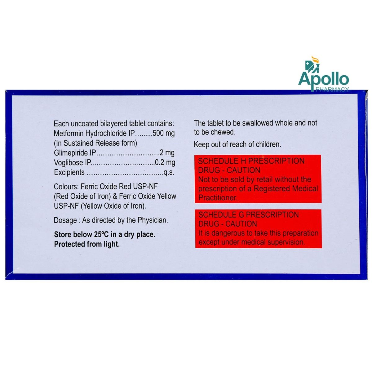 Glucoryl-MV2 Tablet 15's Price, Uses, Side Effects, Composition ...