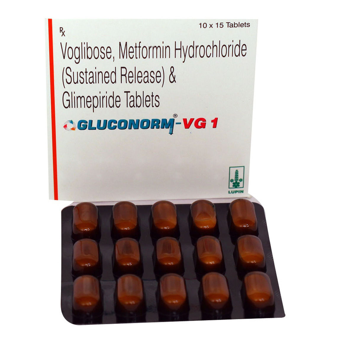 Gluconorm-VG 1 Tablet 15's Price, Uses, Side Effects, Composition ...